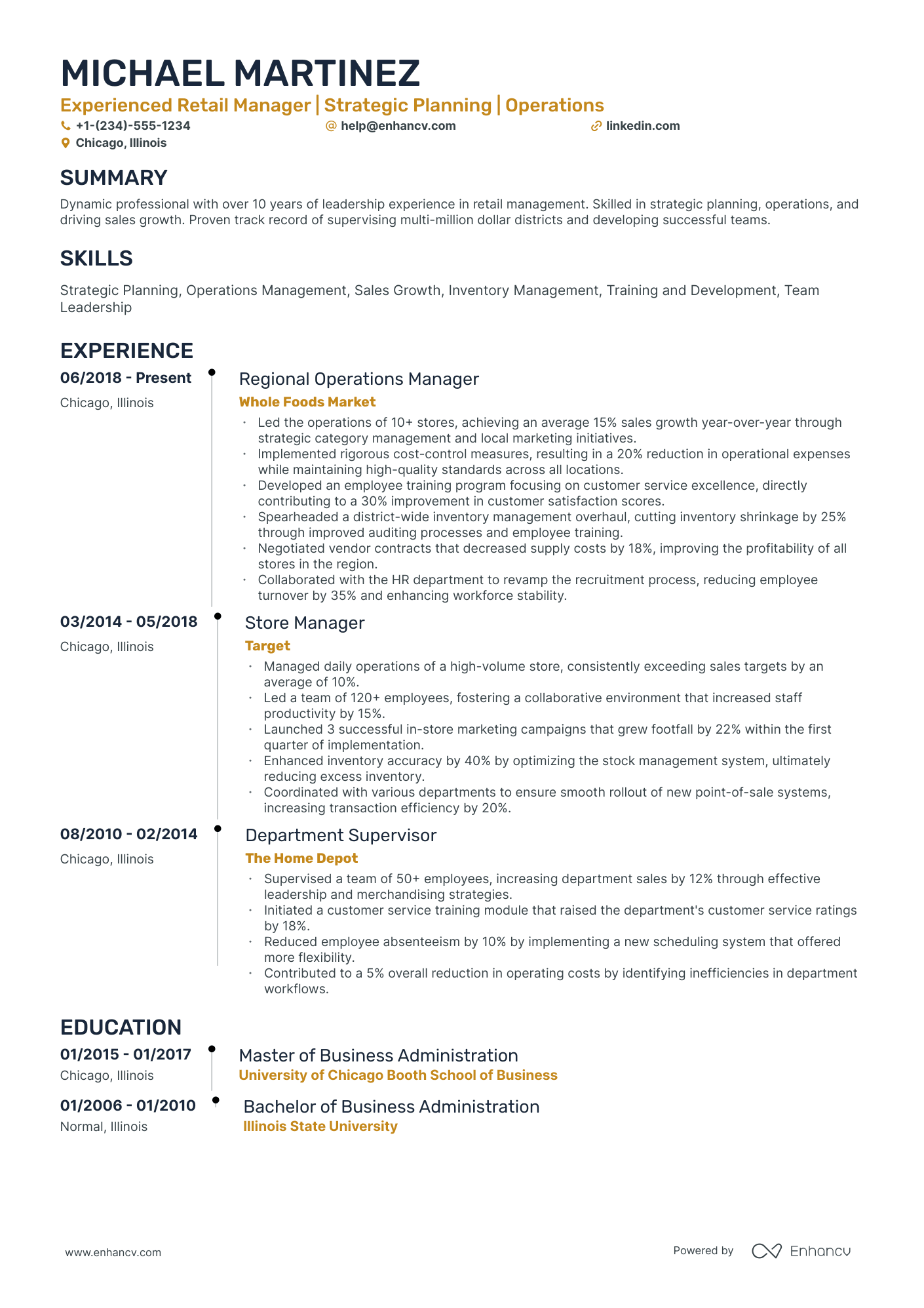 10 District Manager Resume Examples & Guide for 2026