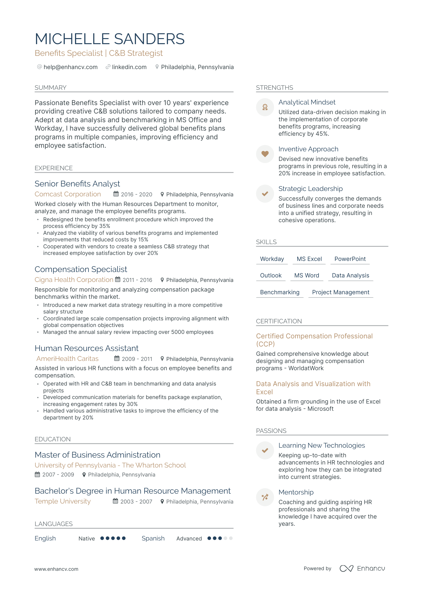 5 Benefits Specialist Resume Examples & Guide for 2023