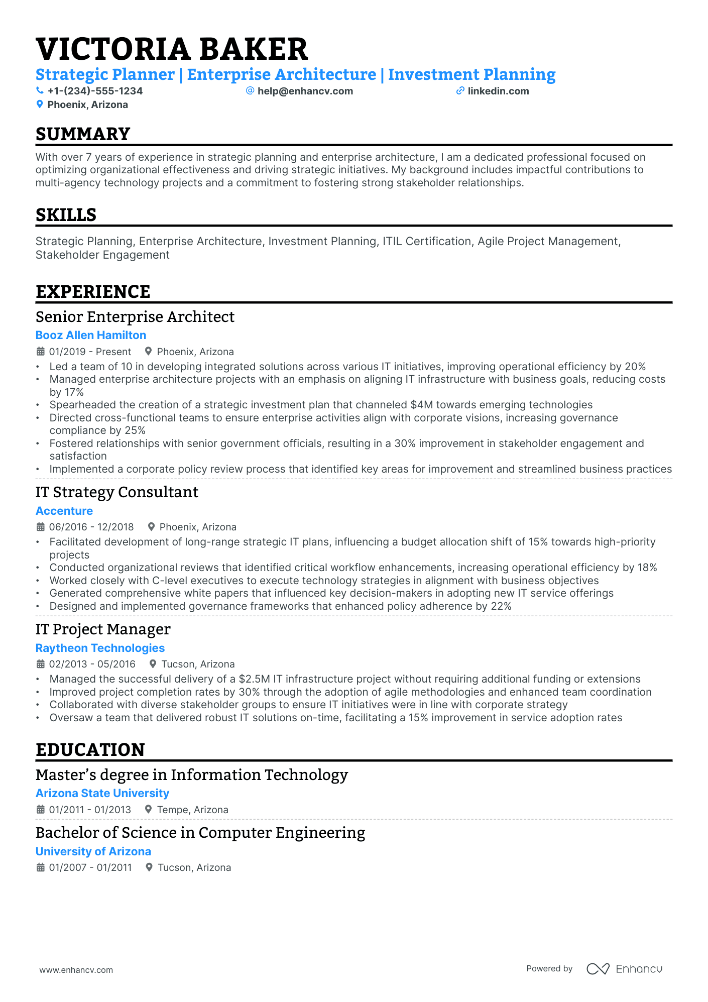 10 Strategic Planning Manager Resume Examples & Guide for 2026