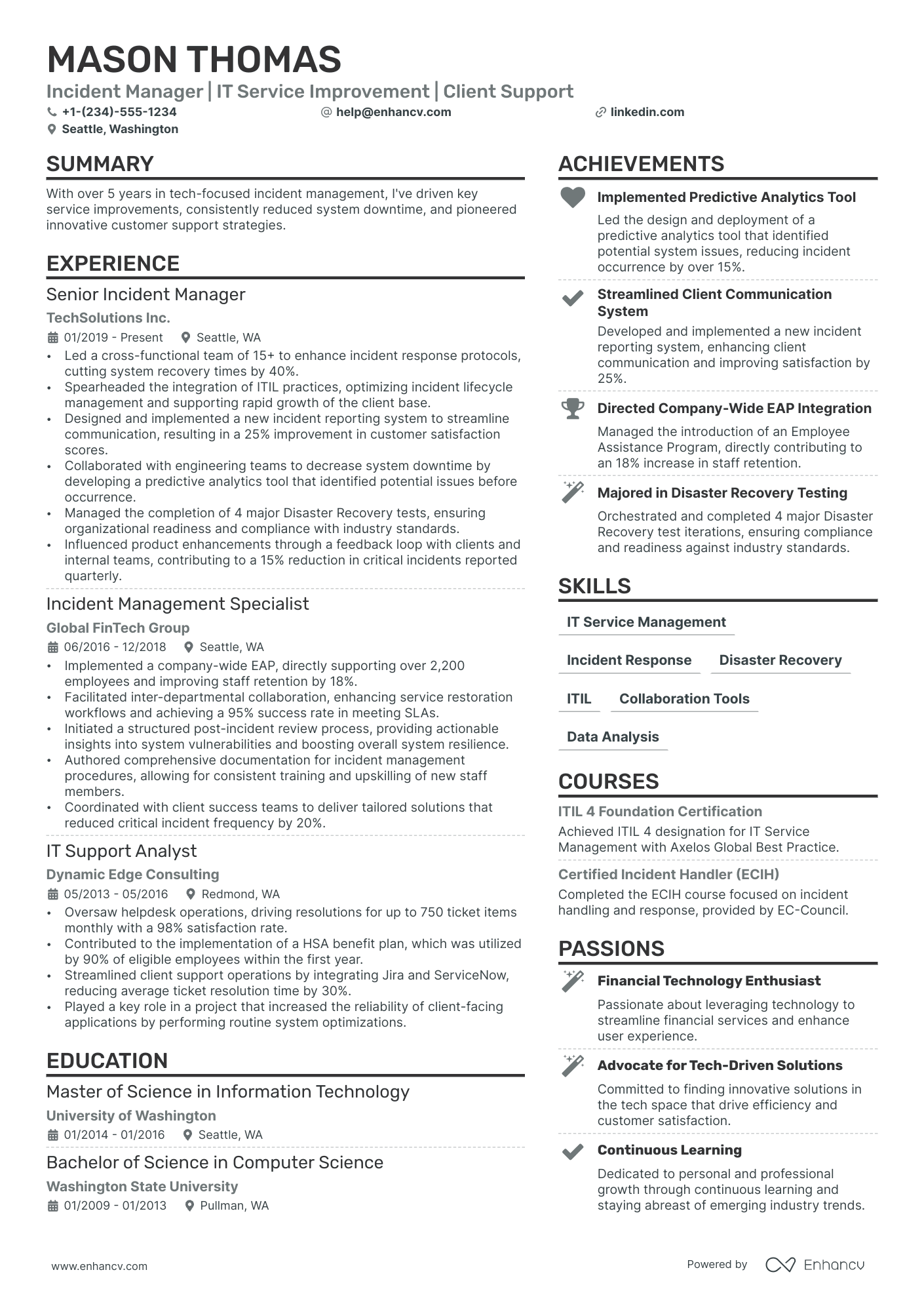 7 IT Support Resume Examples & Guide for 2024