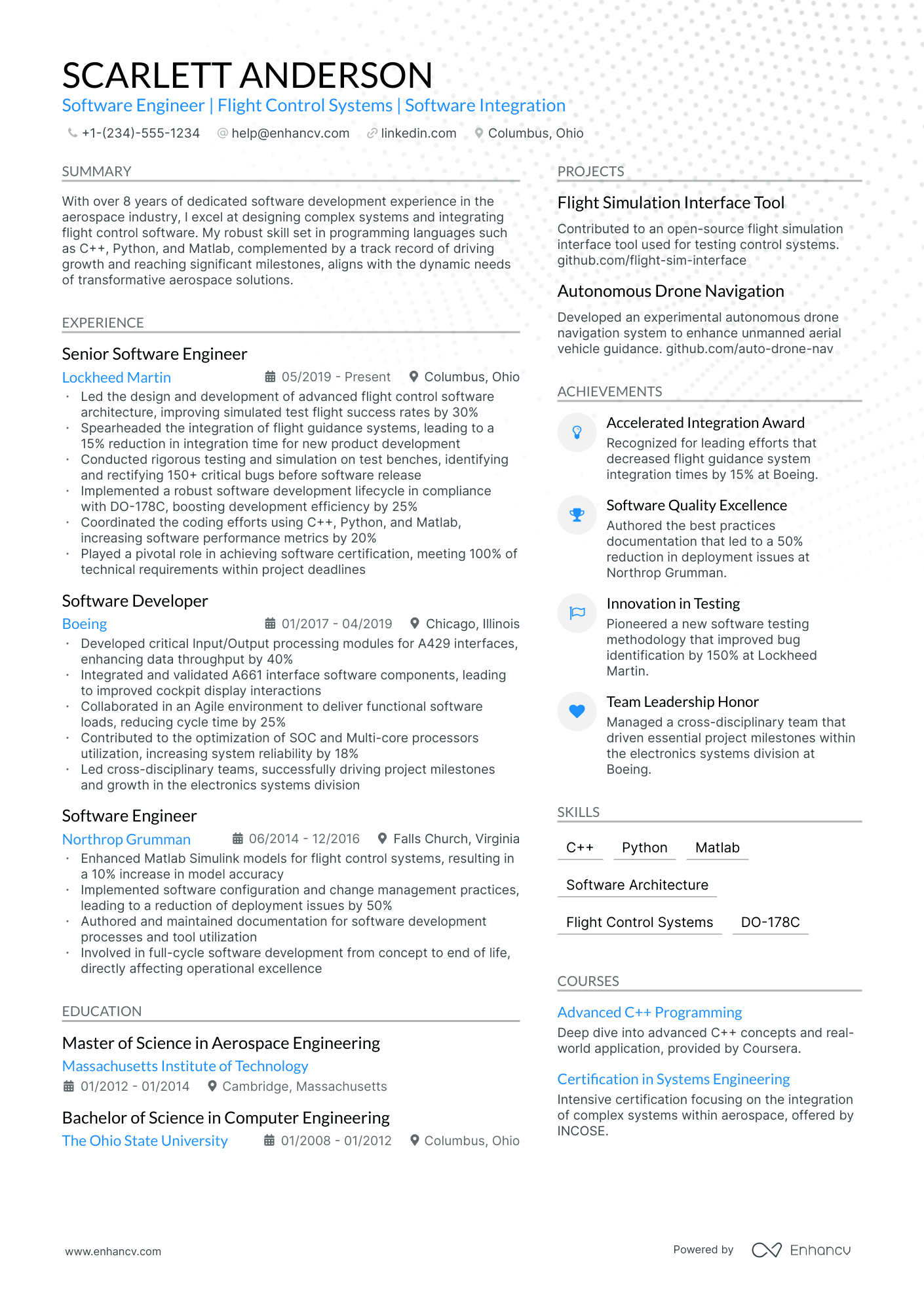 5 Embedded Software Engineer Resume Examples & Guide for 2024