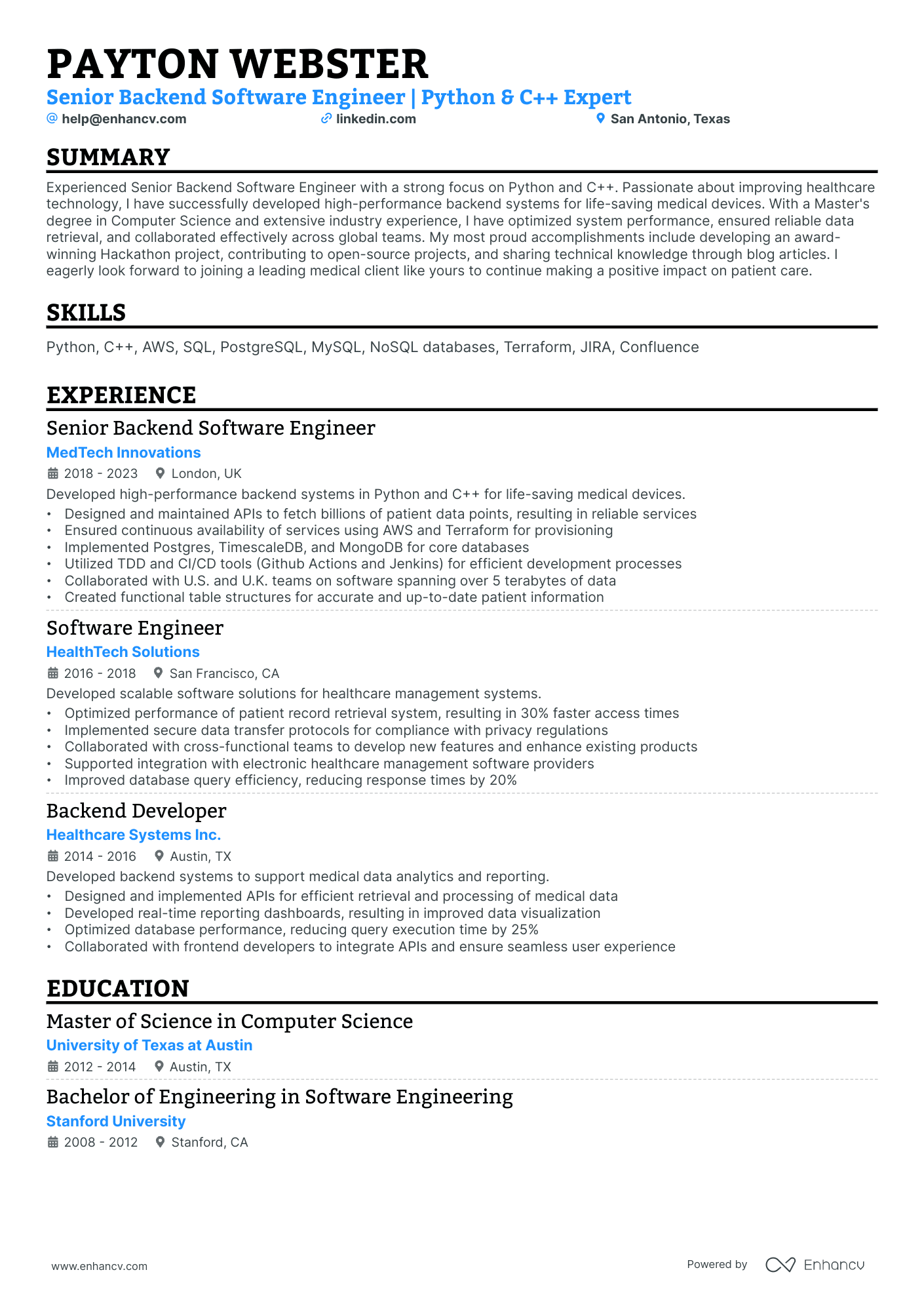 10 Infrastructure Engineer Resume Examples & Guide for 2025