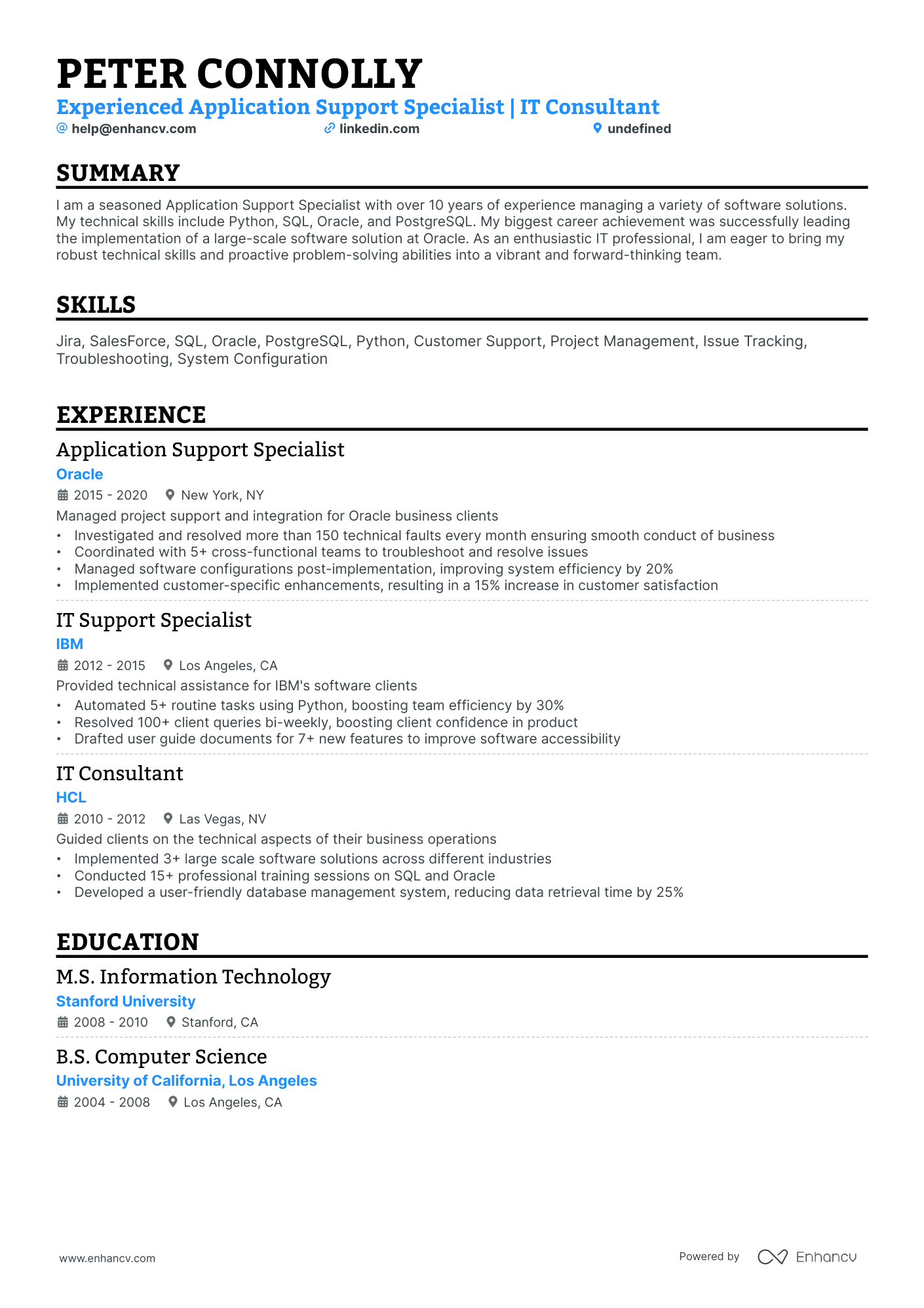 10 Application Support Specialist Resume Examples & Guide for 2025