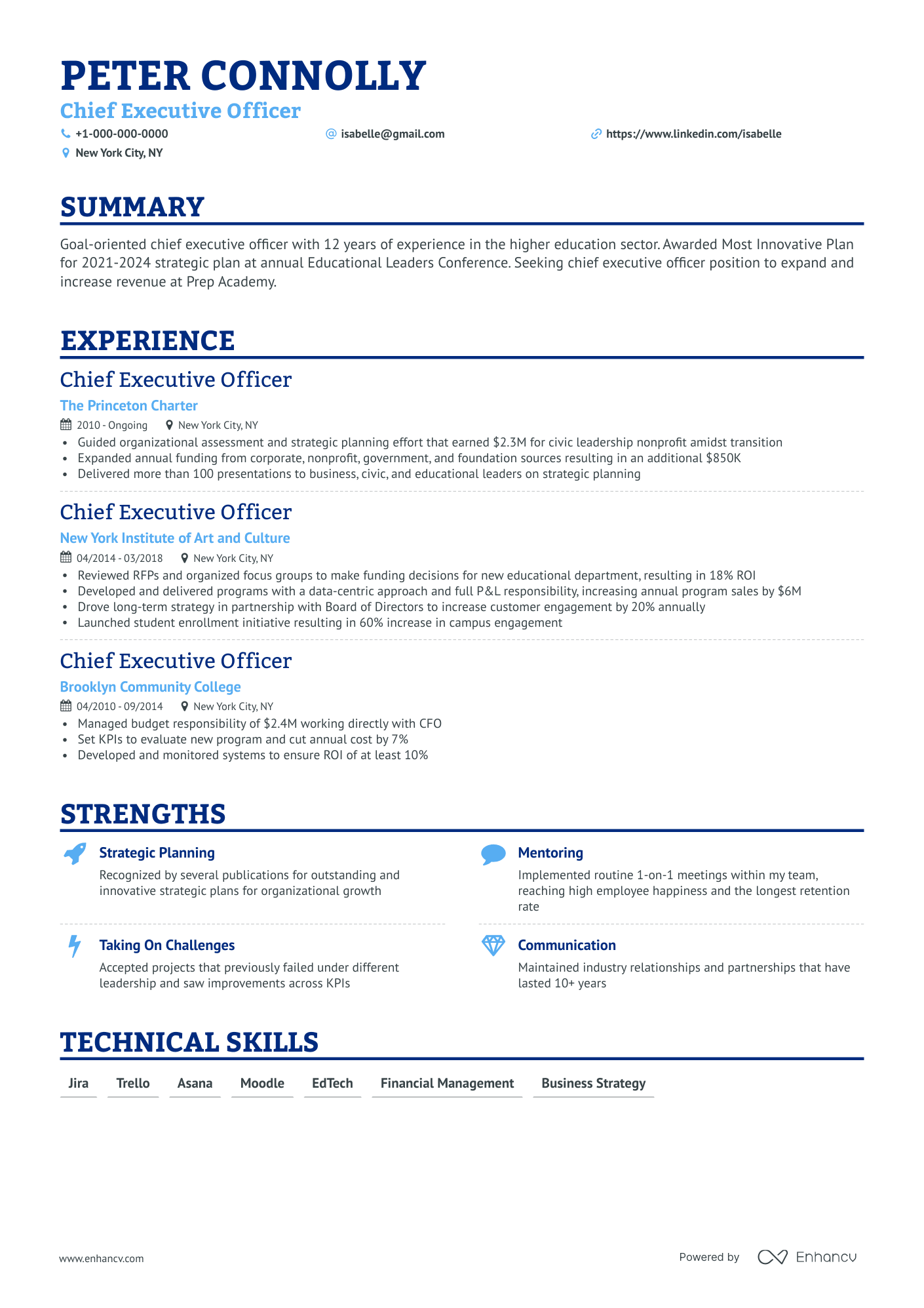 5 Chief Executive Officer Resume Examples & Guide for 2023