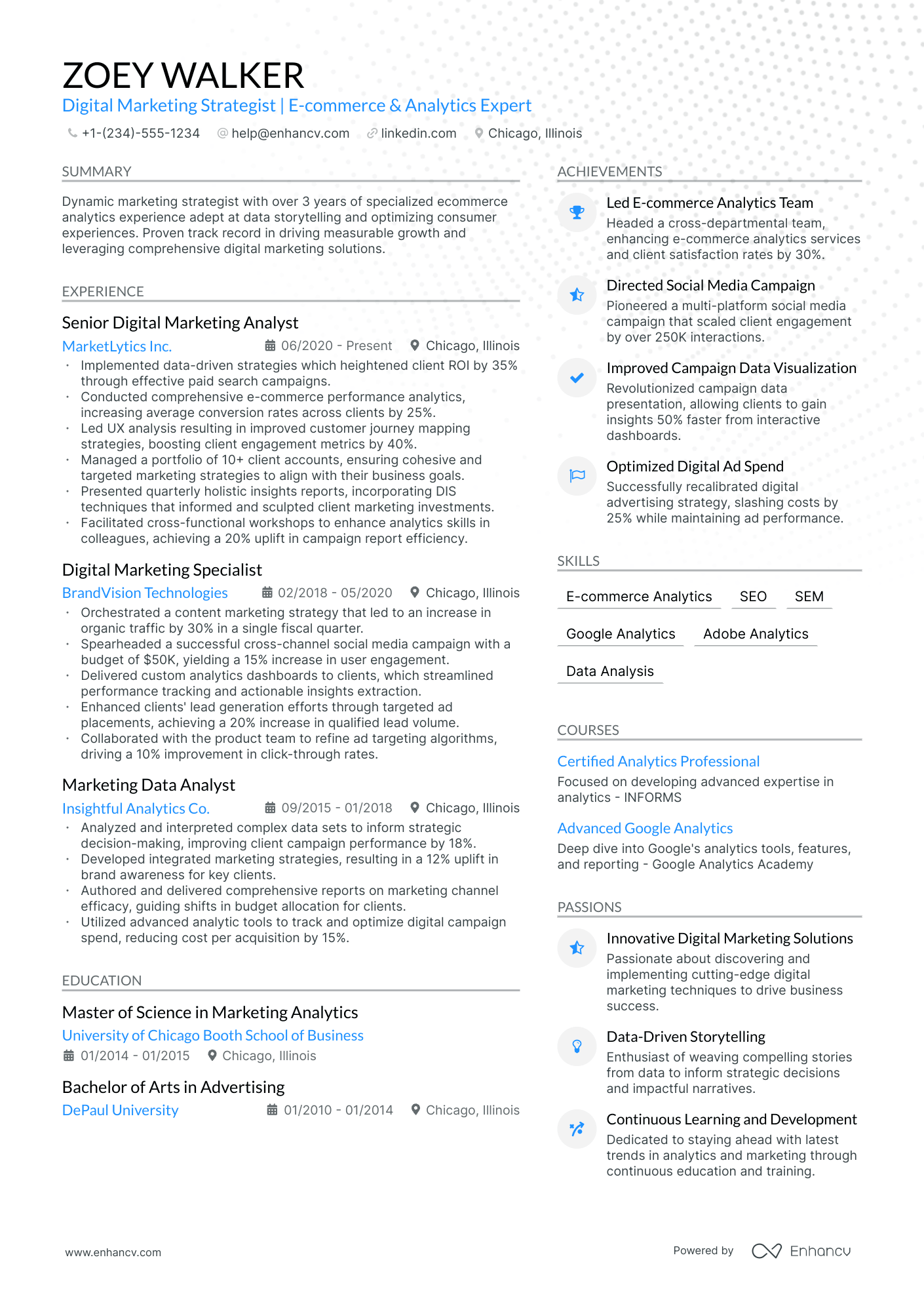 5 Ecommerce Marketing Resume Examples & Guide for 2024