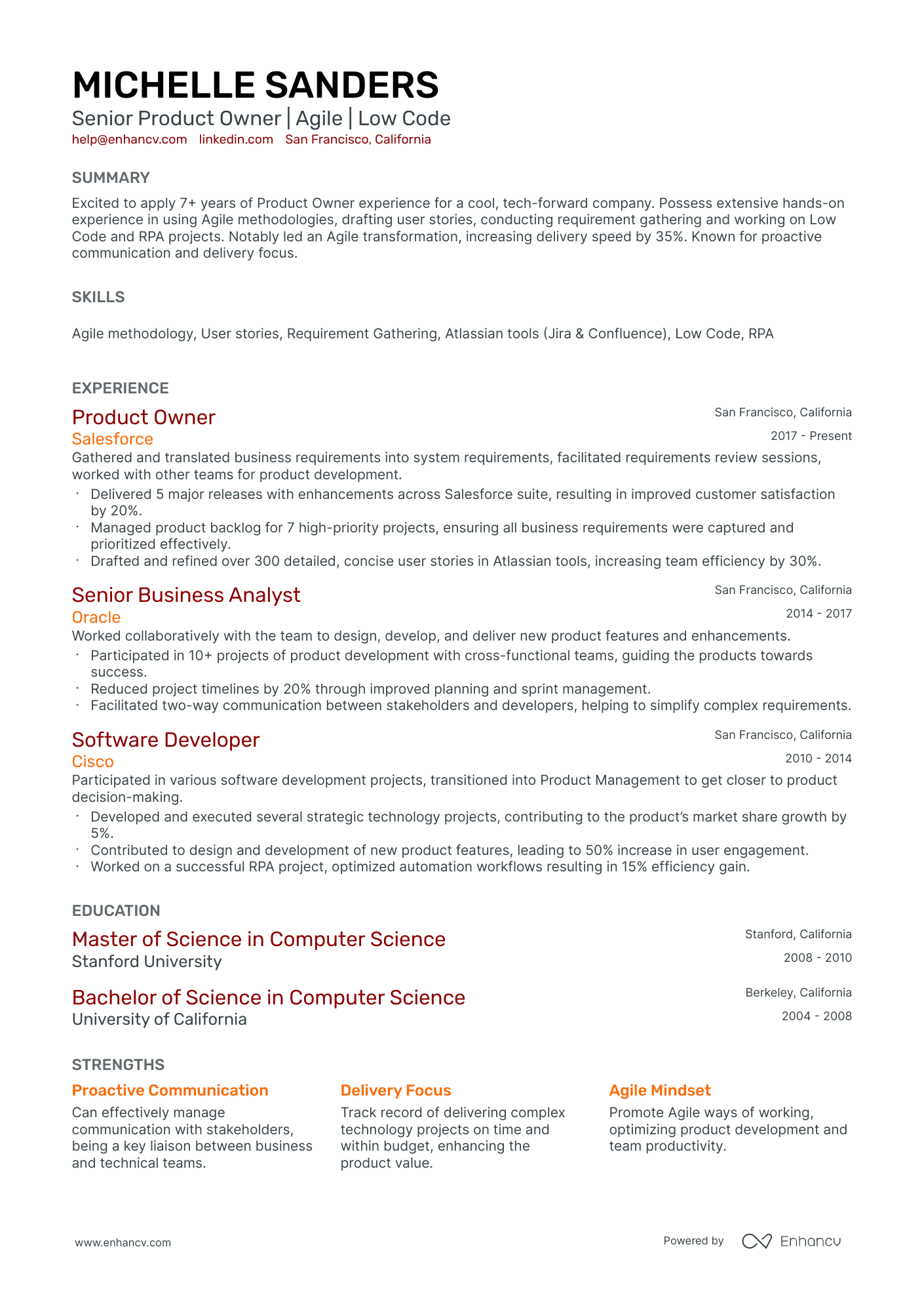 10 Senior Product Owner Resume Examples & Guide for 2026