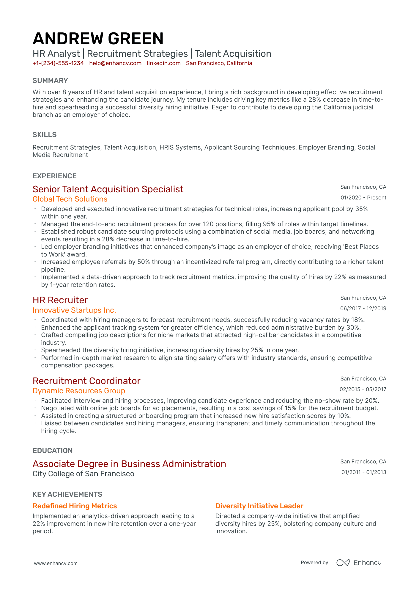 10 HR Analyst Resume Examples & Guide for 2026