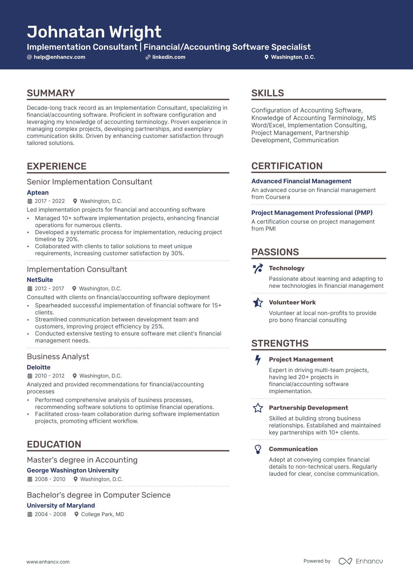 10 Implementation Consultant Resume Examples & Guide for 2026
