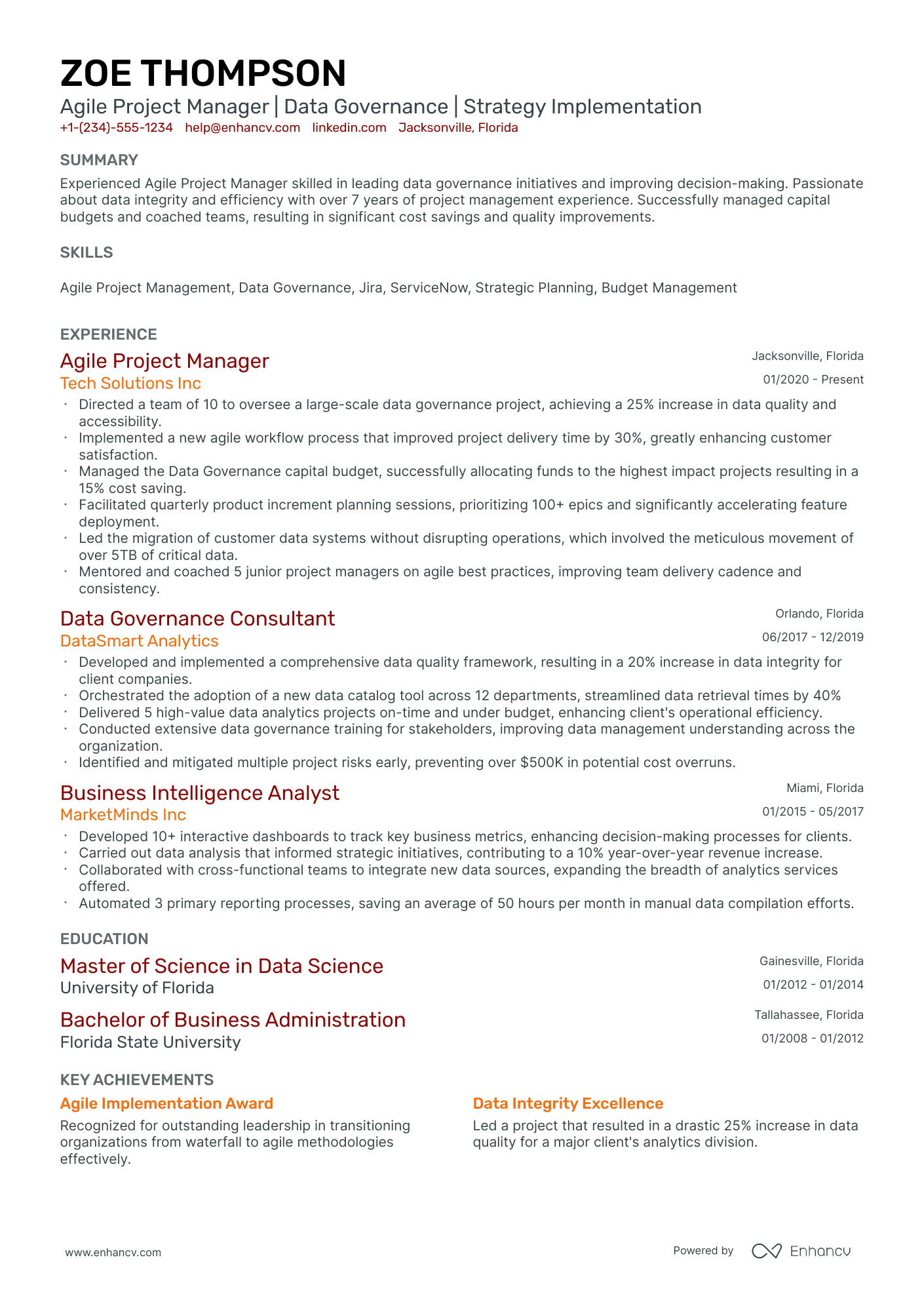 10 Agile Project Manager Resume Examples & Guide for 2026