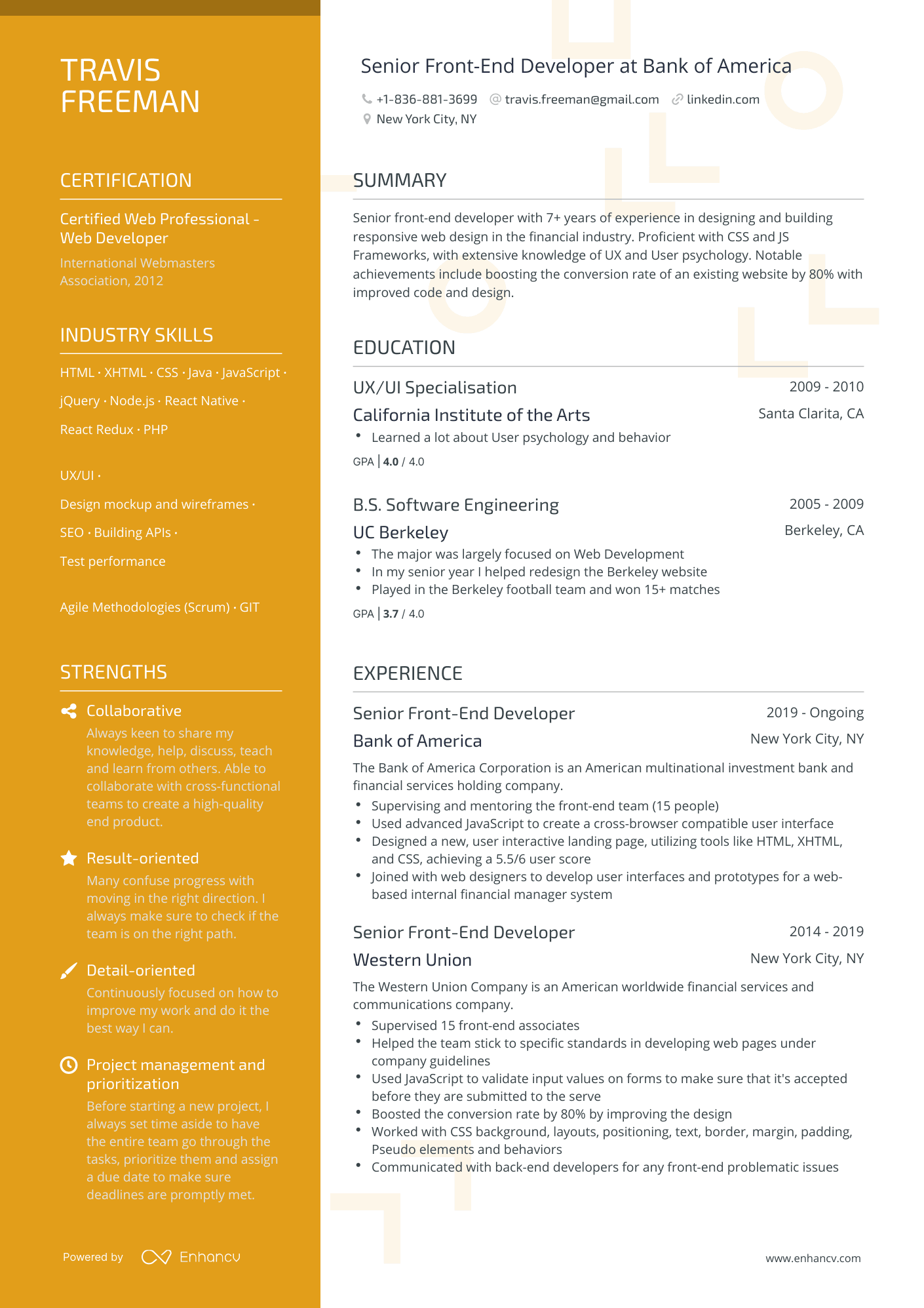 9 Front End Developer Resume Examples & Guide for 2024
