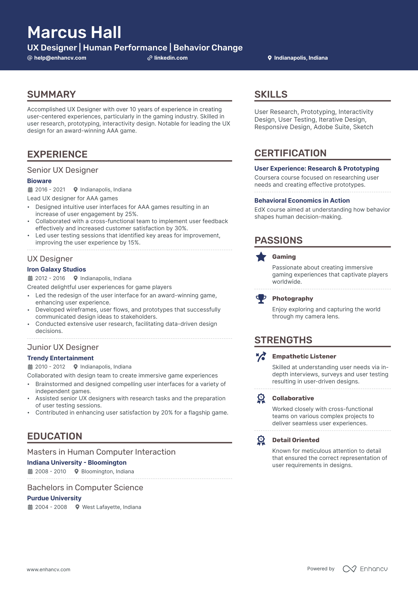 10 Senior UX Designer Resume Examples, Templates & Guide for 2026