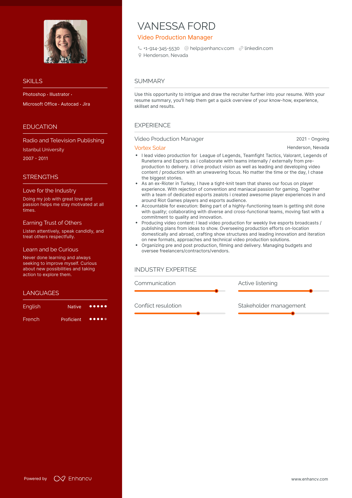 Video Production Manager Resume Examples & Guide for 2023 (Layout ...
