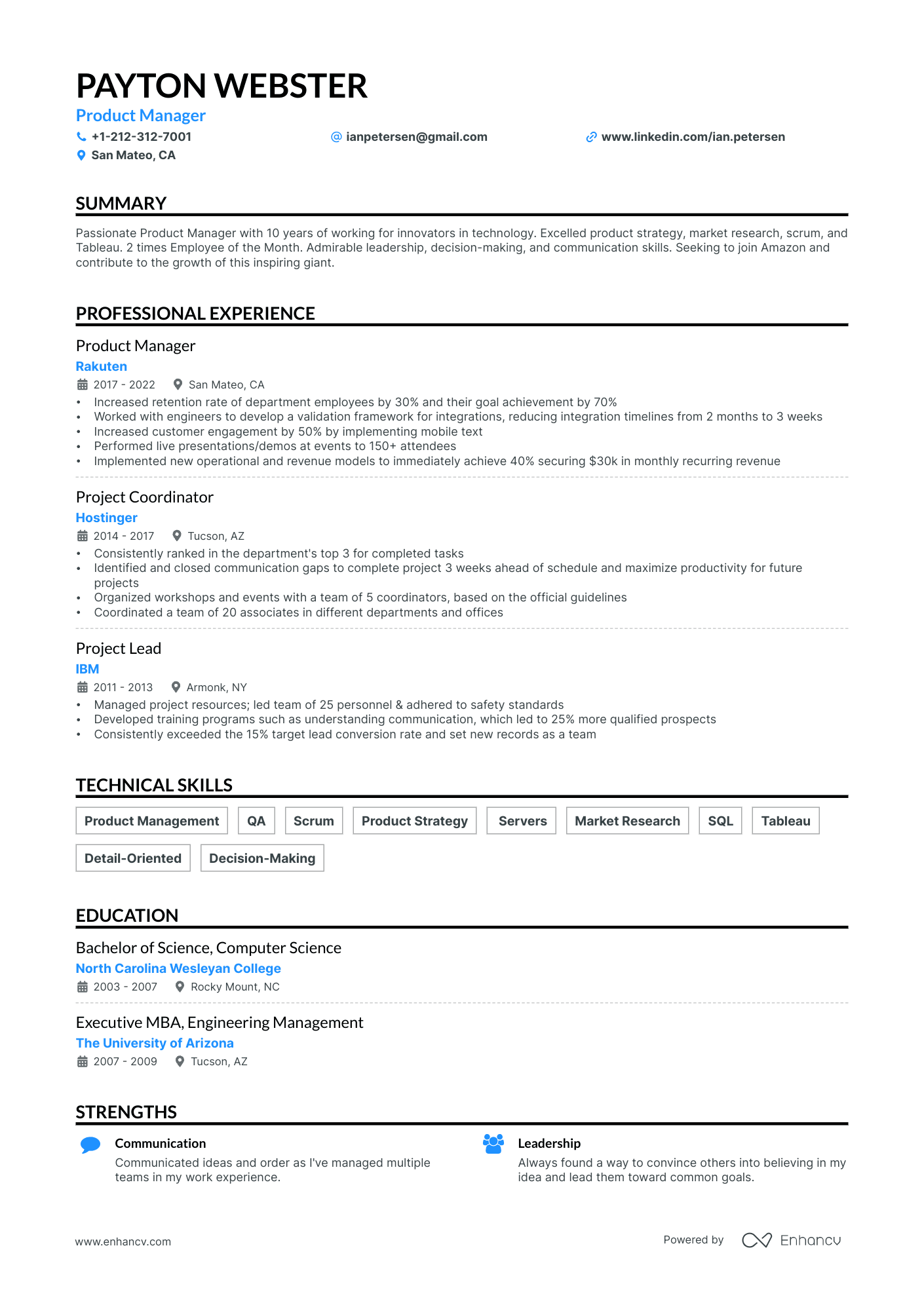 5 Amazon Resume Examples & Guide for 2025