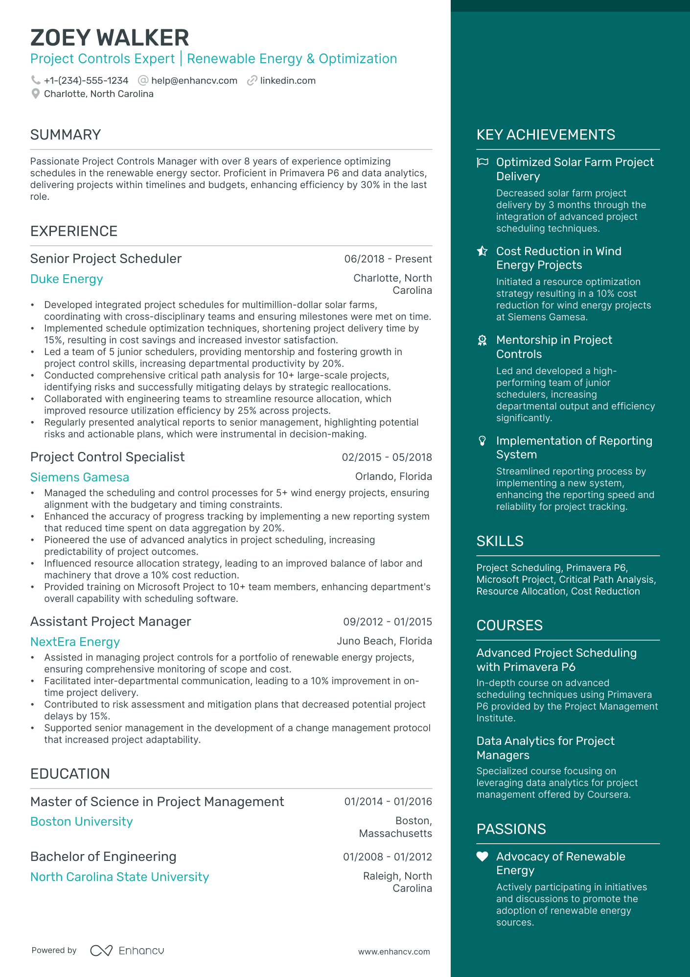 10 Project Controls Manager Resume Examples & Guide for 2026