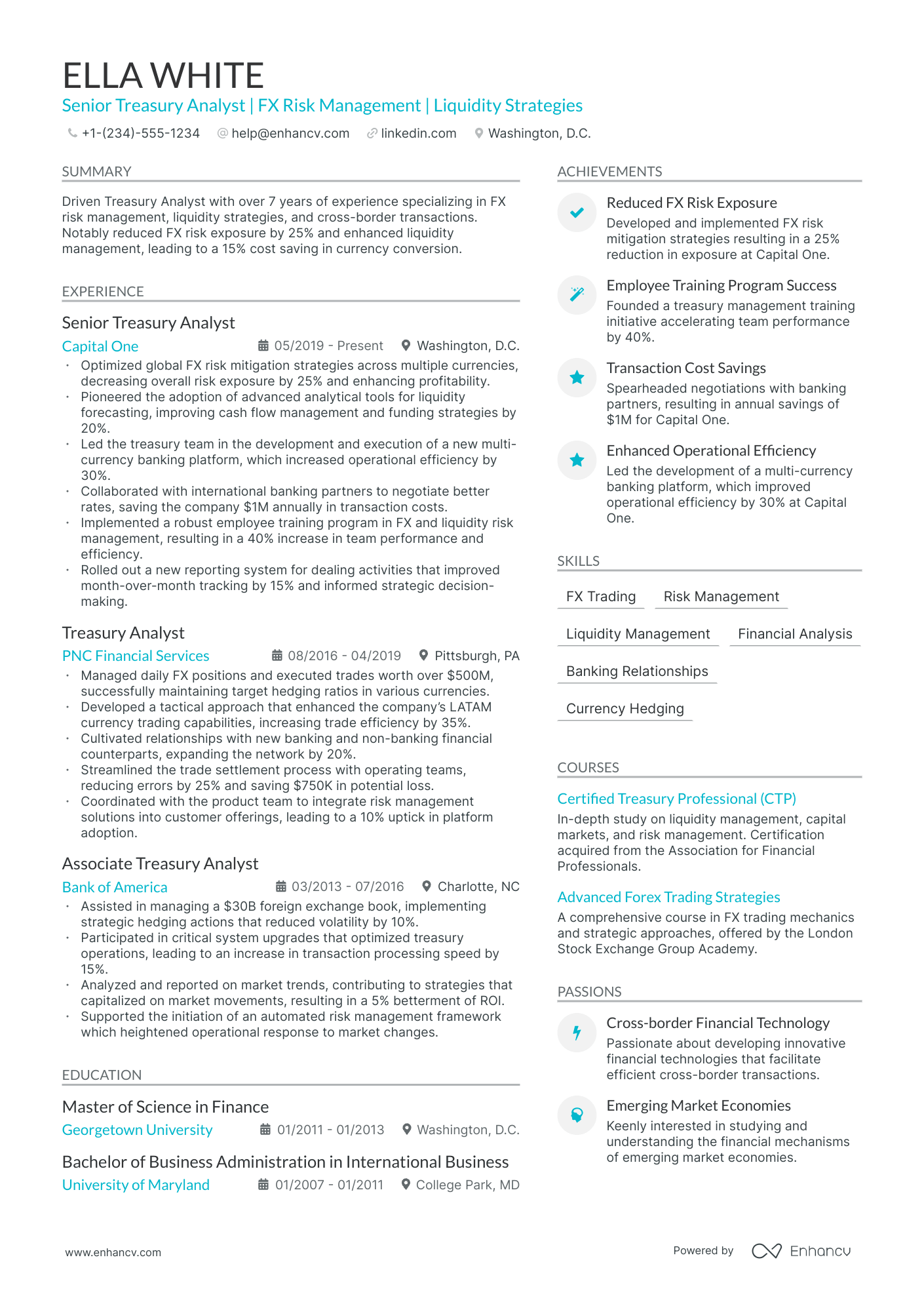 5 Treasury Manager Resume Examples & Guide for 2024