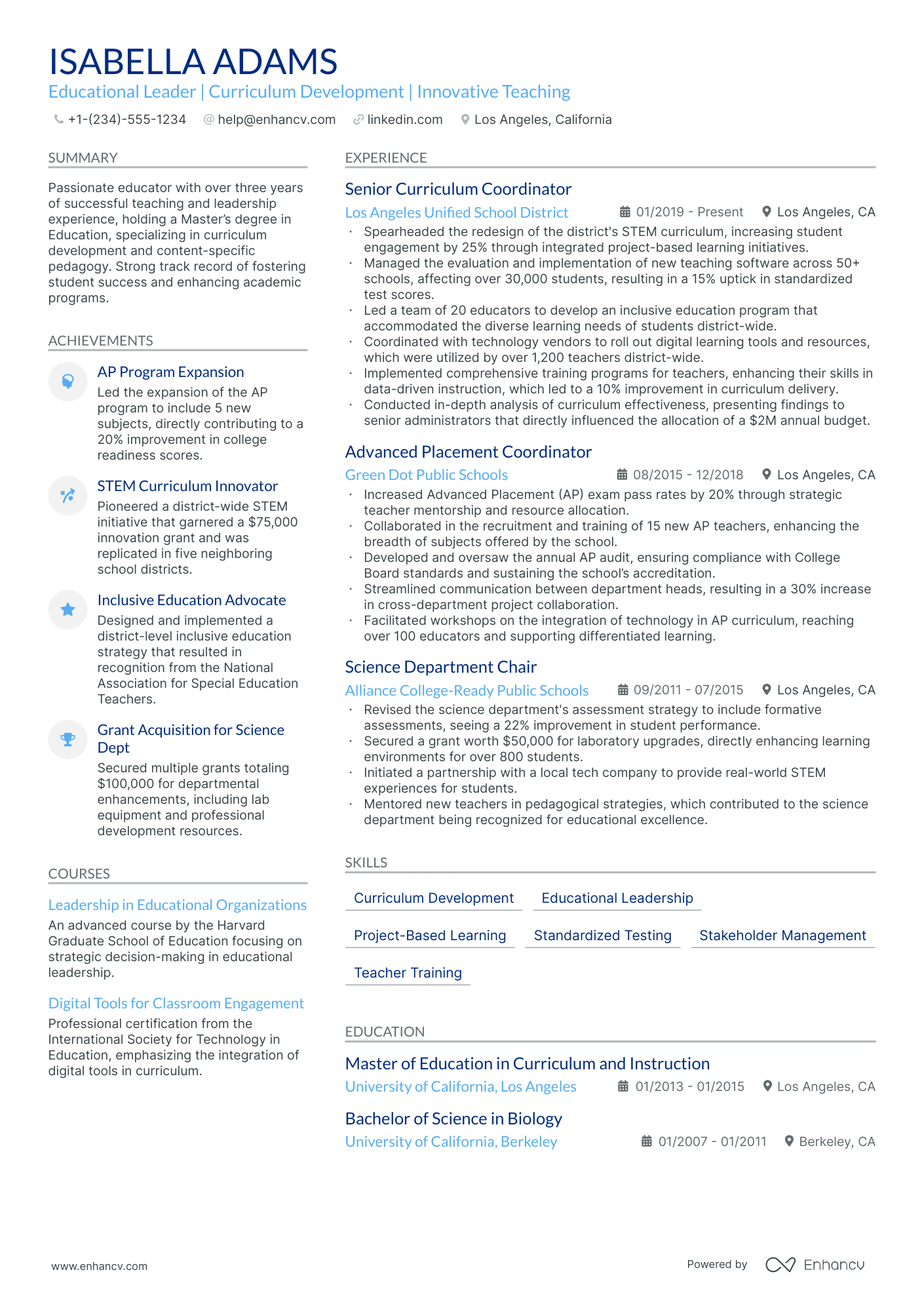 5 Department Head Resume Examples & Guide for 2024