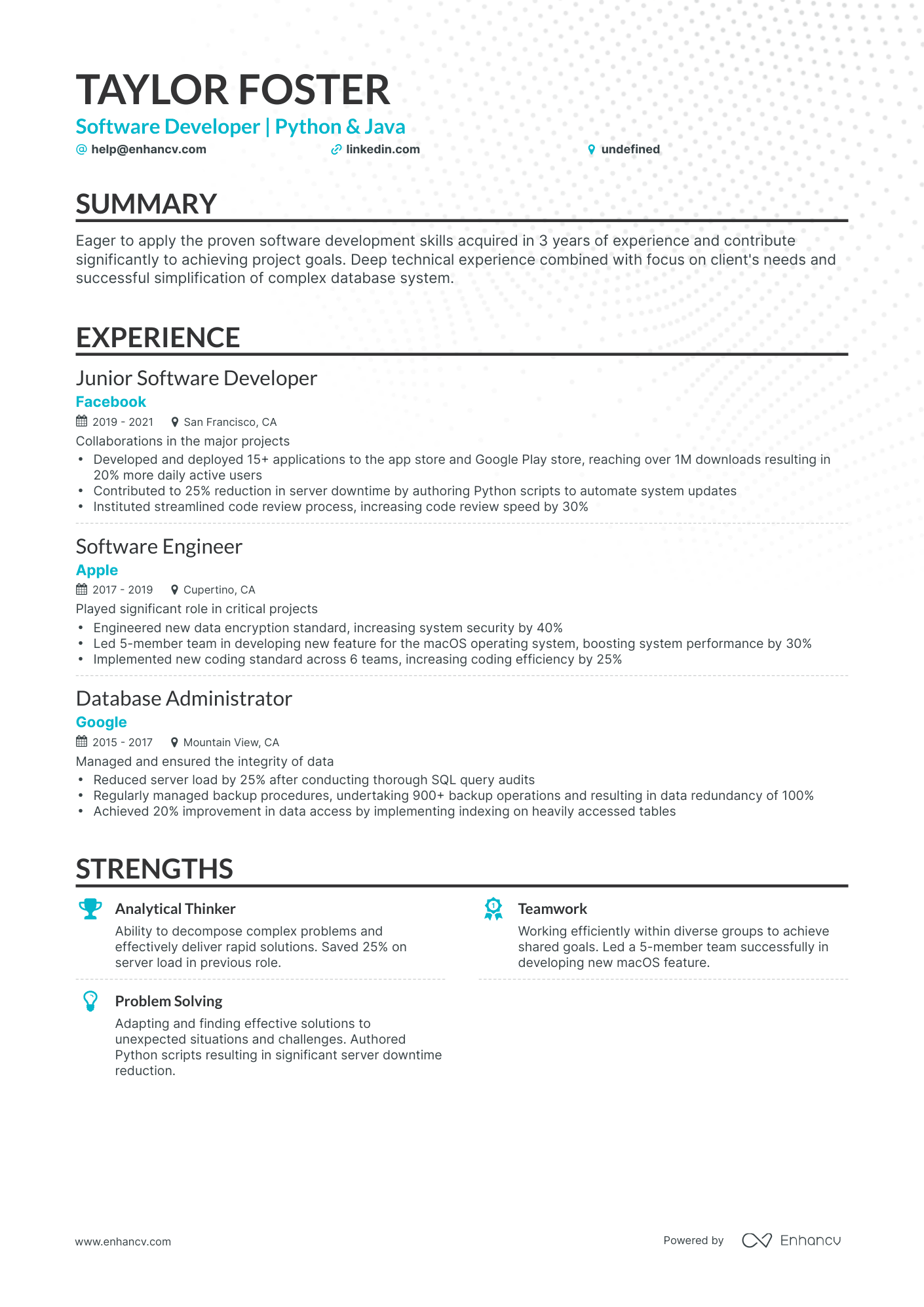 5 Entry-level Computer Science Resume Examples & Guide for 2024