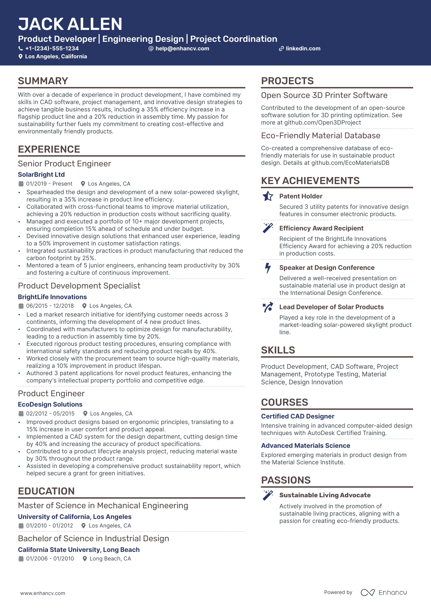 10 Product Developer Resume Examples & Guide for 2025