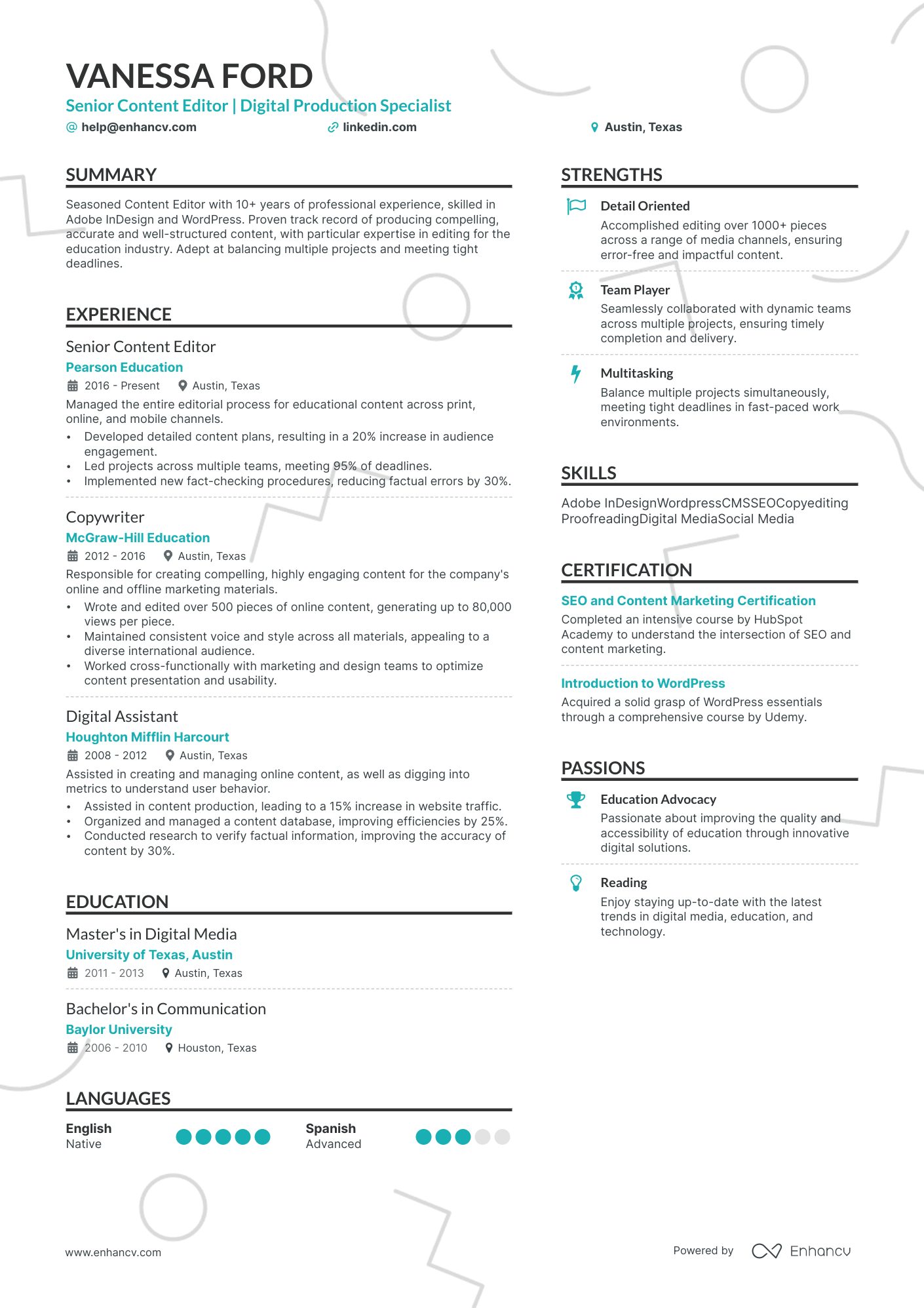 7 Content Manager Resume Examples & Guide for 2024
