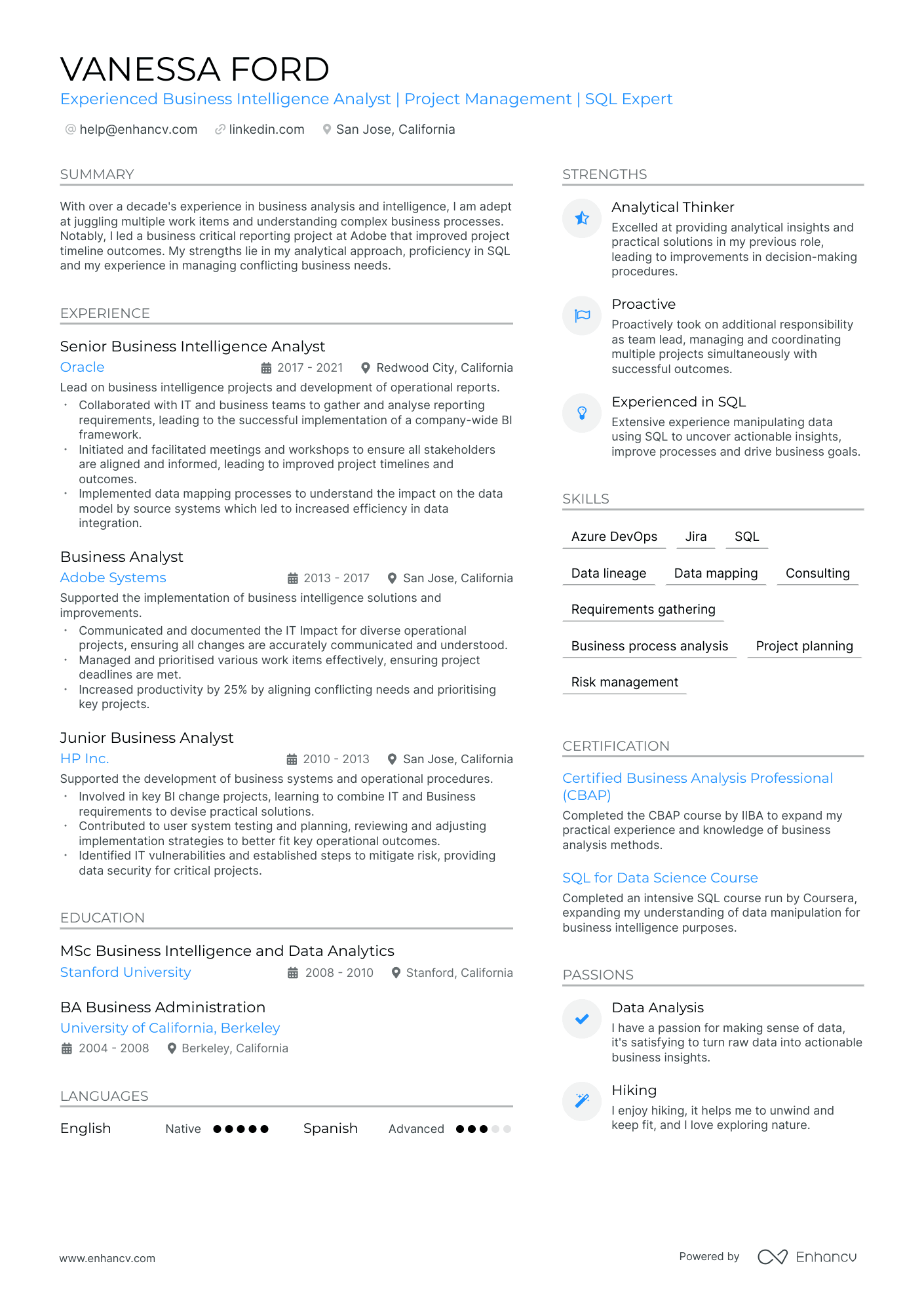 5 Business Intelligence Analyst Resume Examples & Guide for 2024