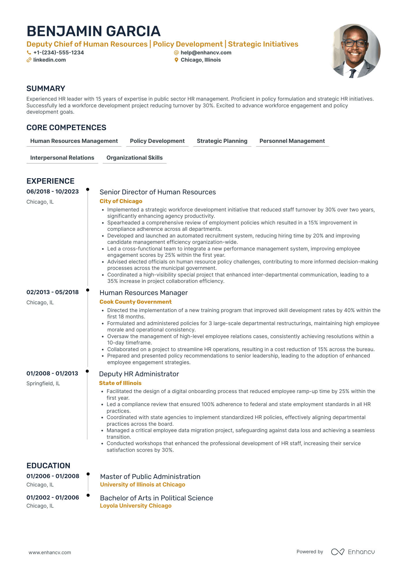 8 Chief Human Resources Officer Resume Examples & Guide for 2025
