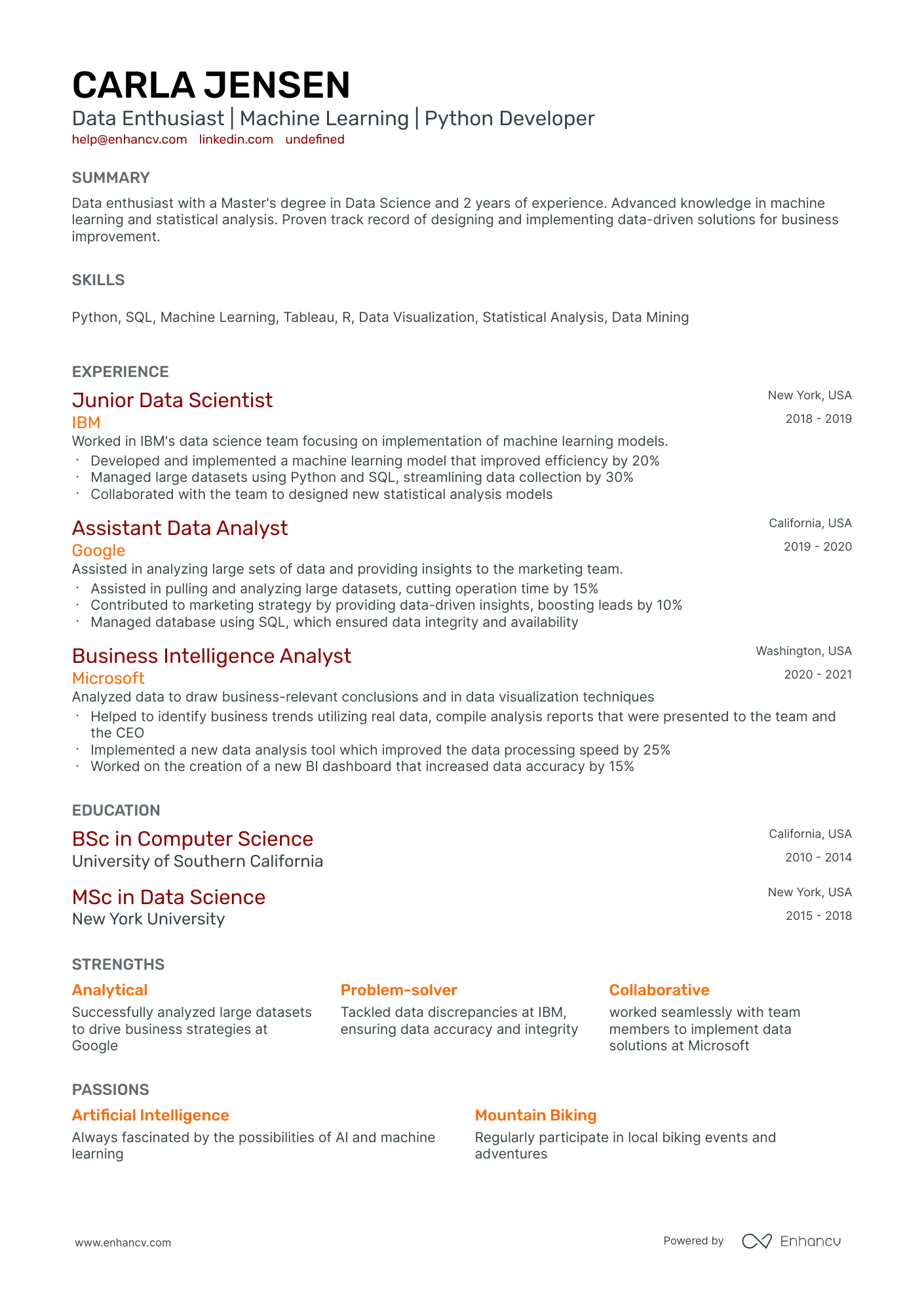 10 Entry-Level Data Scientist Resume Examples & Guide for 2026