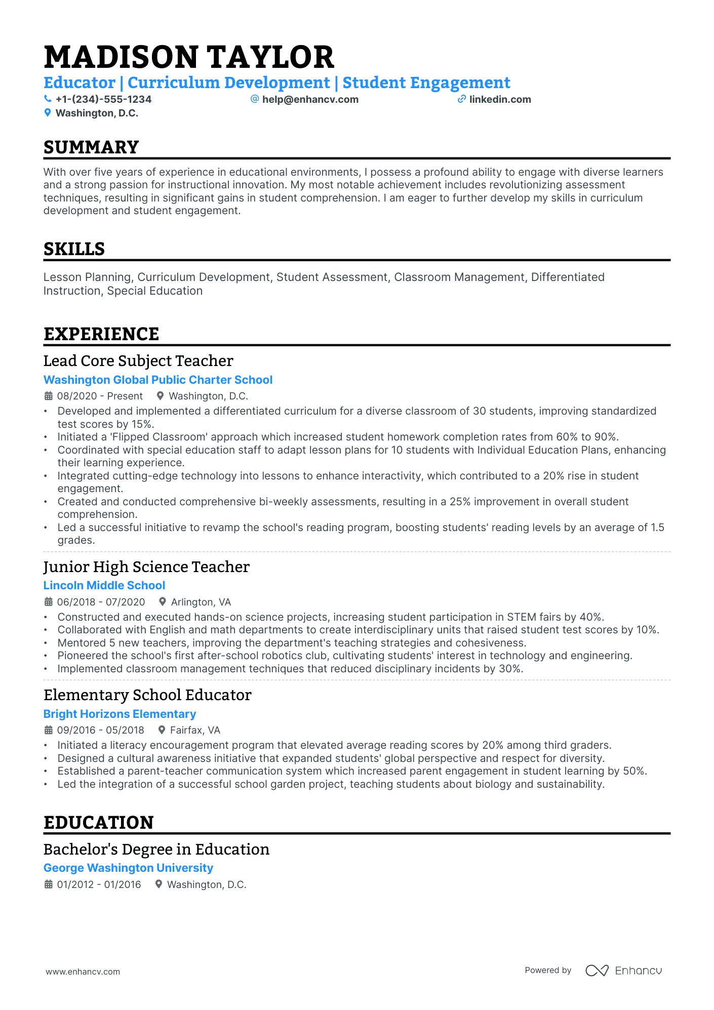 10 History Teacher Resume Examples & Guide for 2026