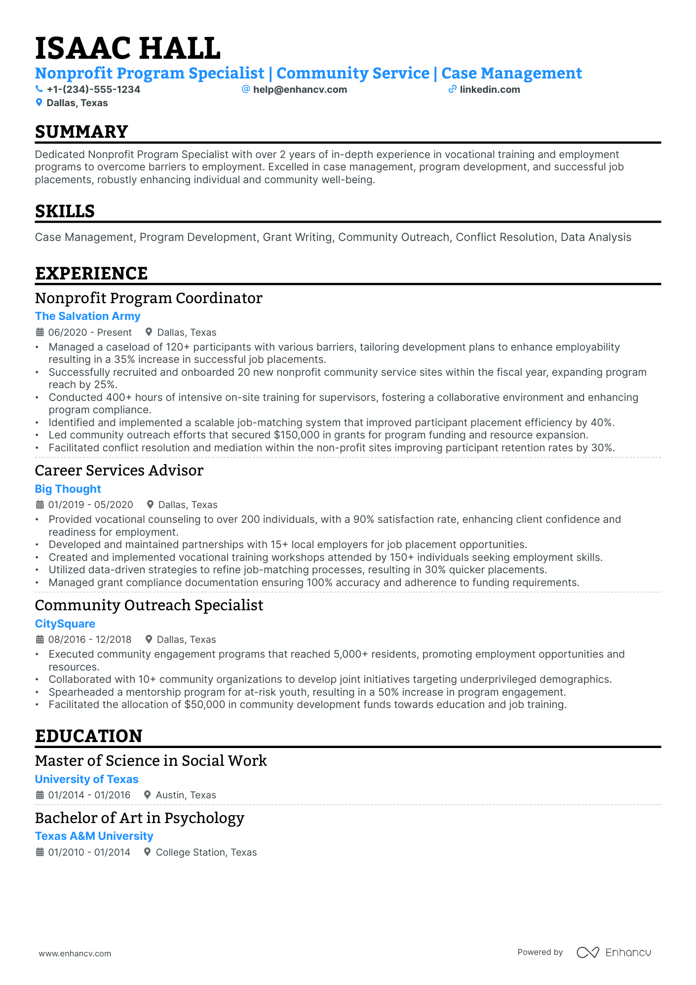 10 Nonprofit Program Manager Resume Examples & Guide for 2026