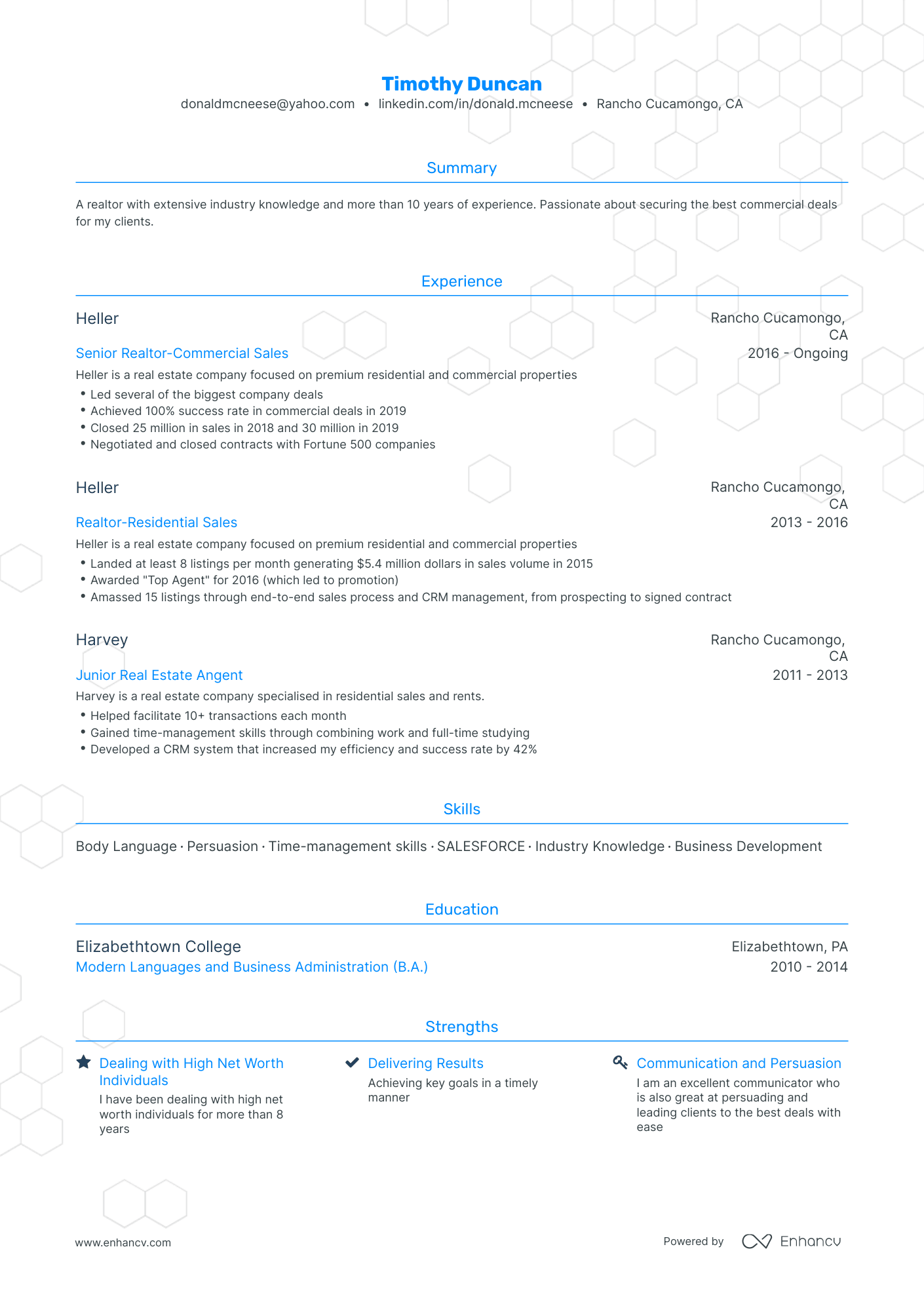 5 Realtor Resume Examples & Guide for 2024
