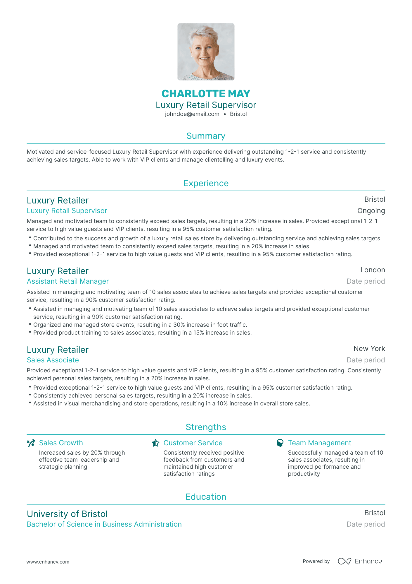 5 Retail Sales Supervisor Resume Examples & Guide for 2023