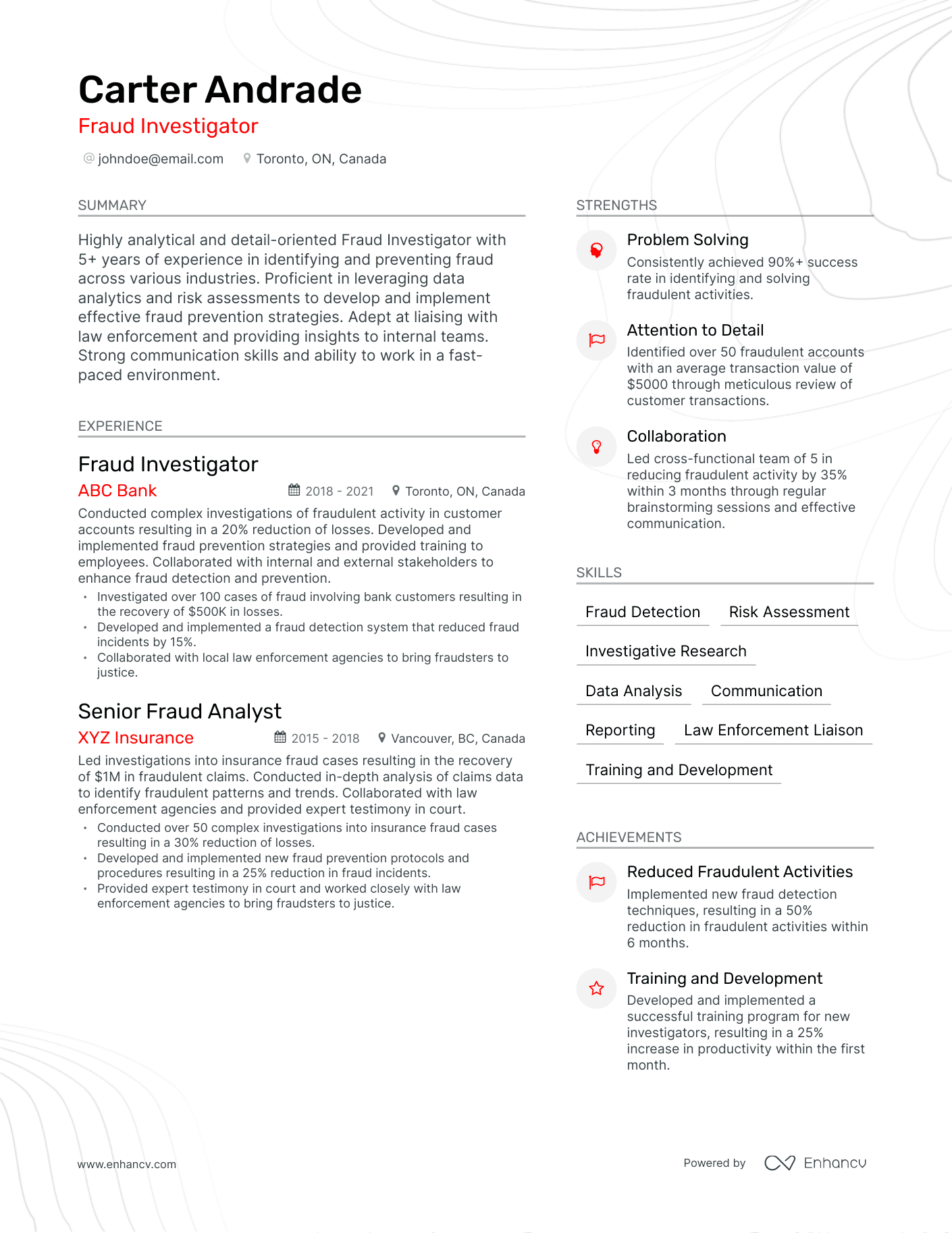 5 Fraud Investigator Resume Examples & Guide for 2024