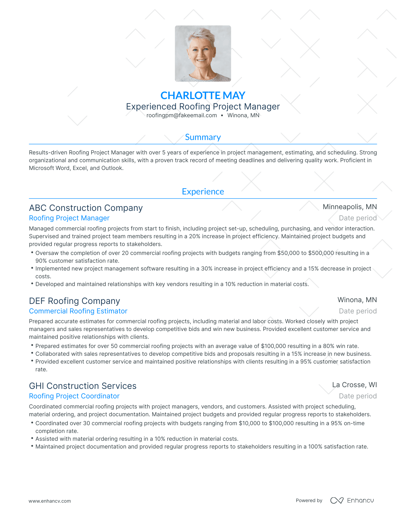 5 Roofing Project Manager Resume Examples & Guide for 2023 5 Roofing Project Manager Resume Examples & Guide for 2023