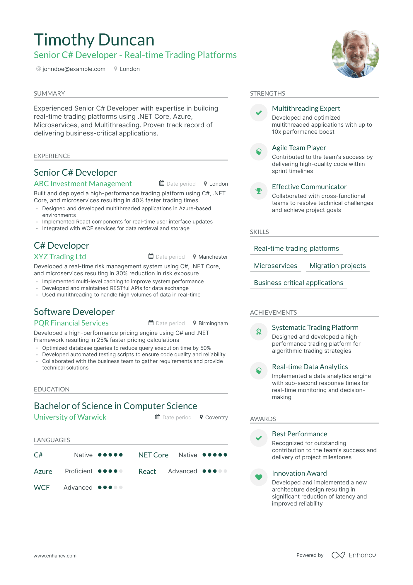5 C Developer Resume Examples & Guide for 2023