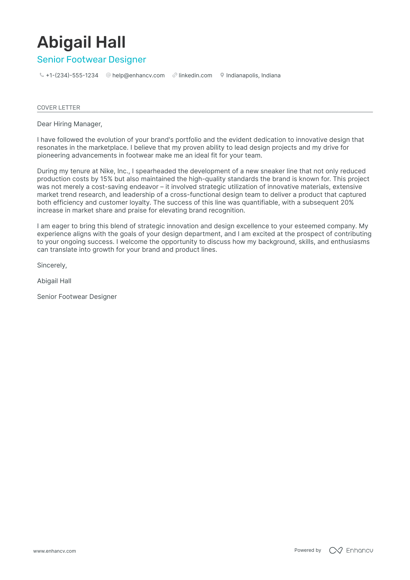 6 Professional Fashion Designer Cover Letter Examples and Template for ...