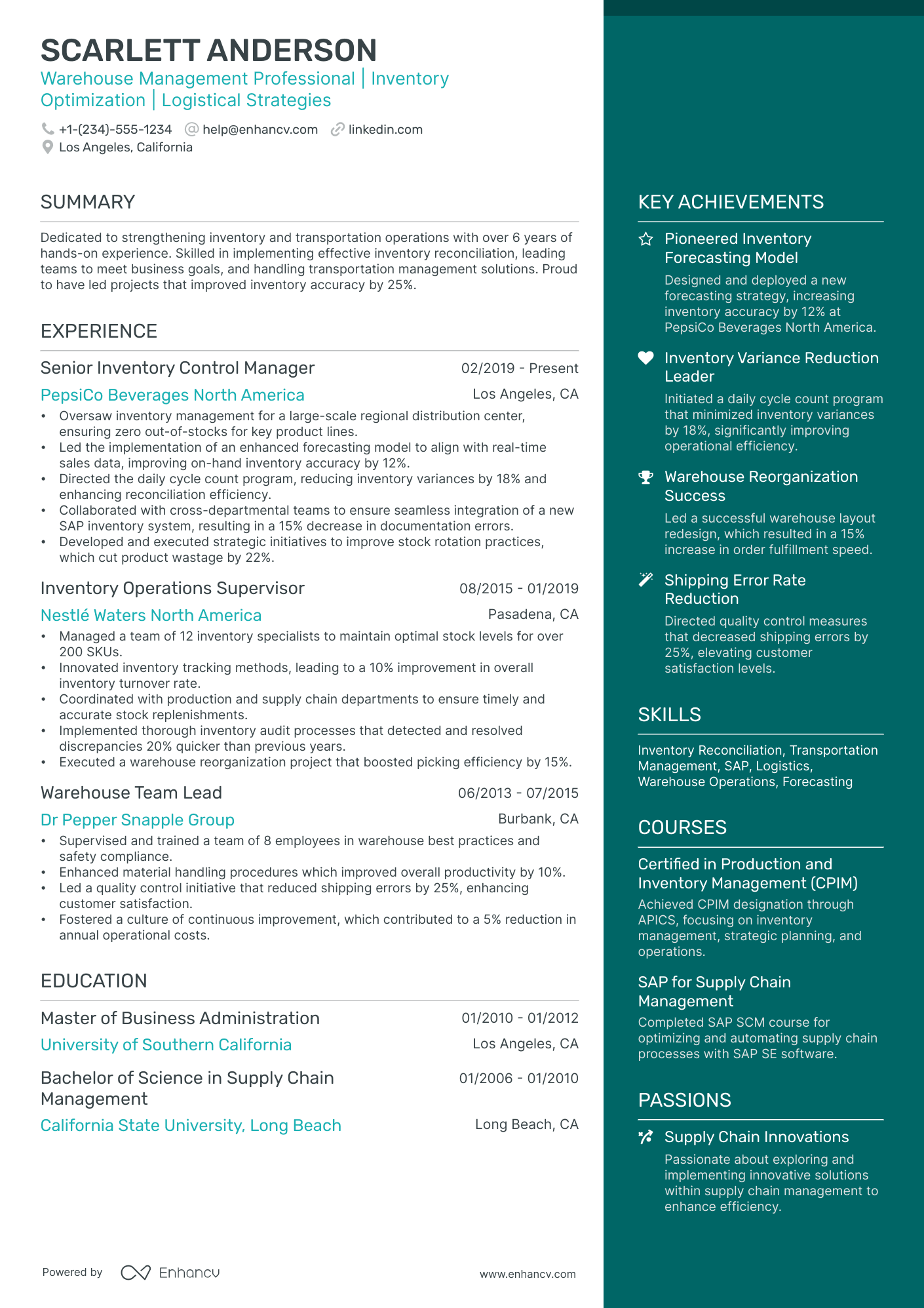 10 Transport Manager Resume Examples & Guide for 2025