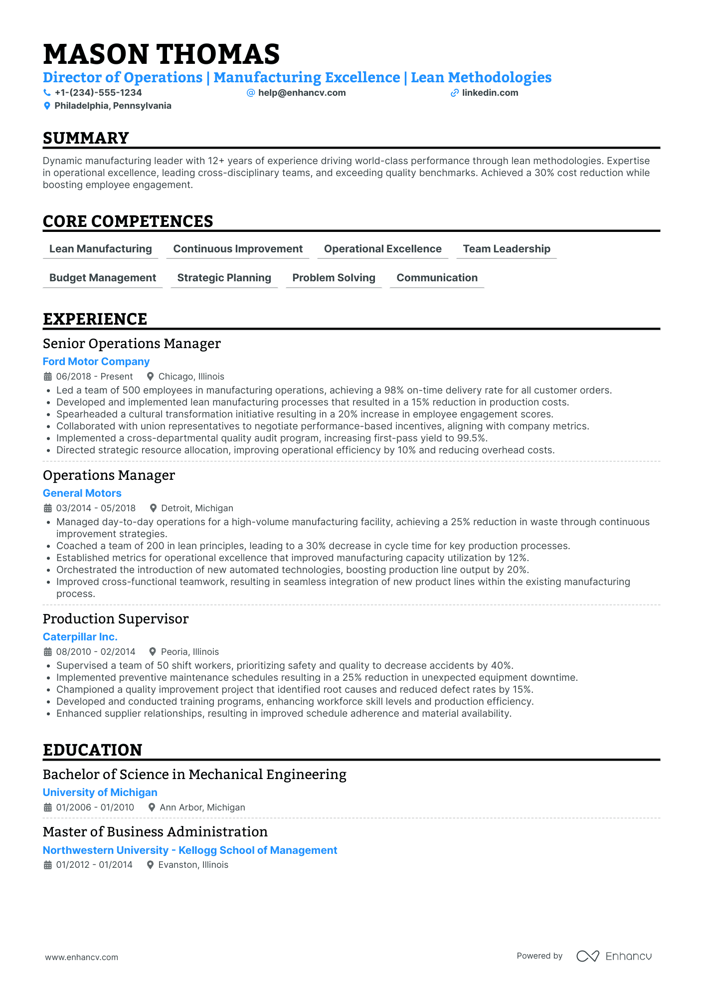 23 Chief Operating Officer (COO) Resume Examples & Guide for 2026
