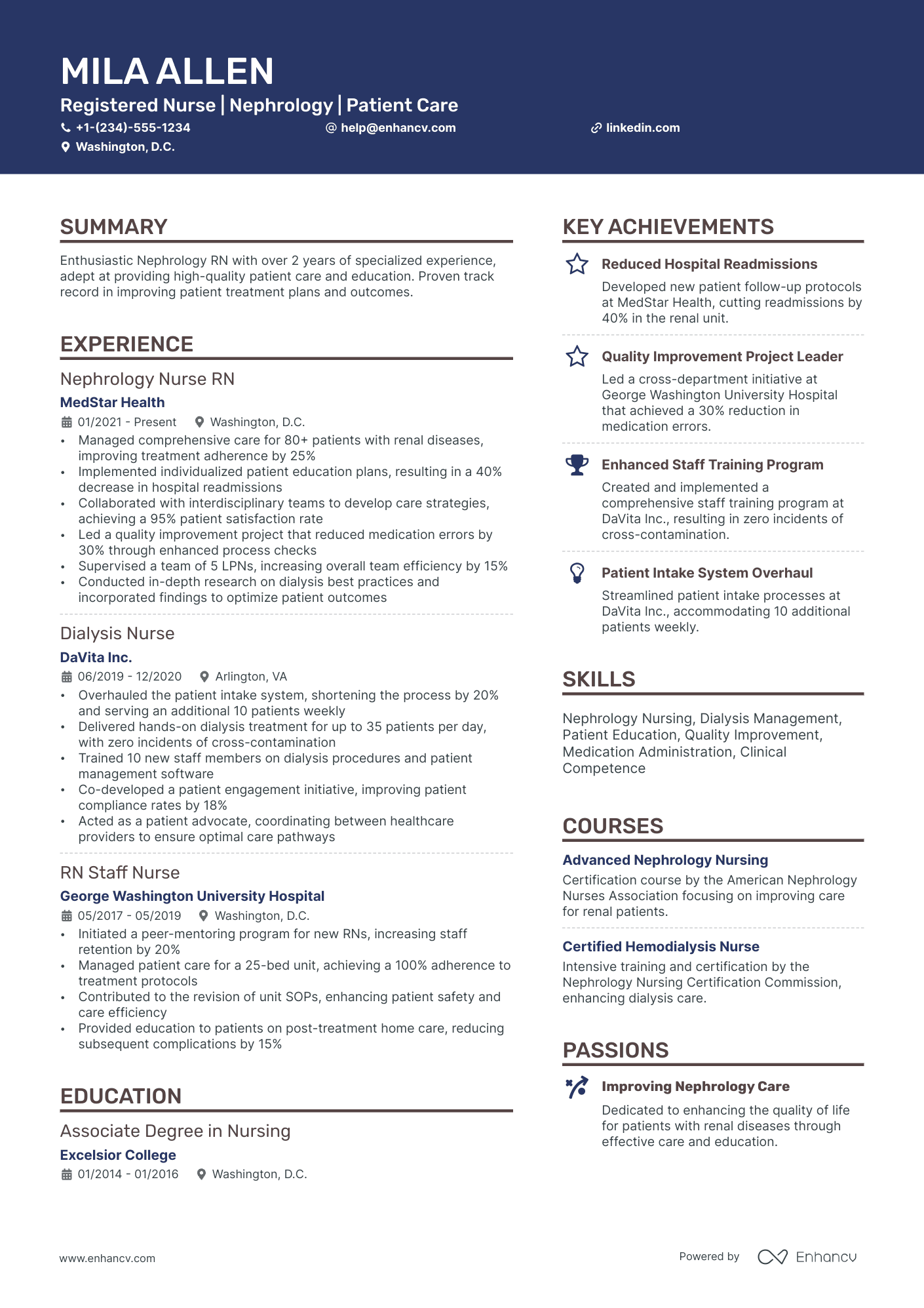 10 Hemodialysis Nurse Resume Examples & Guide for 2026