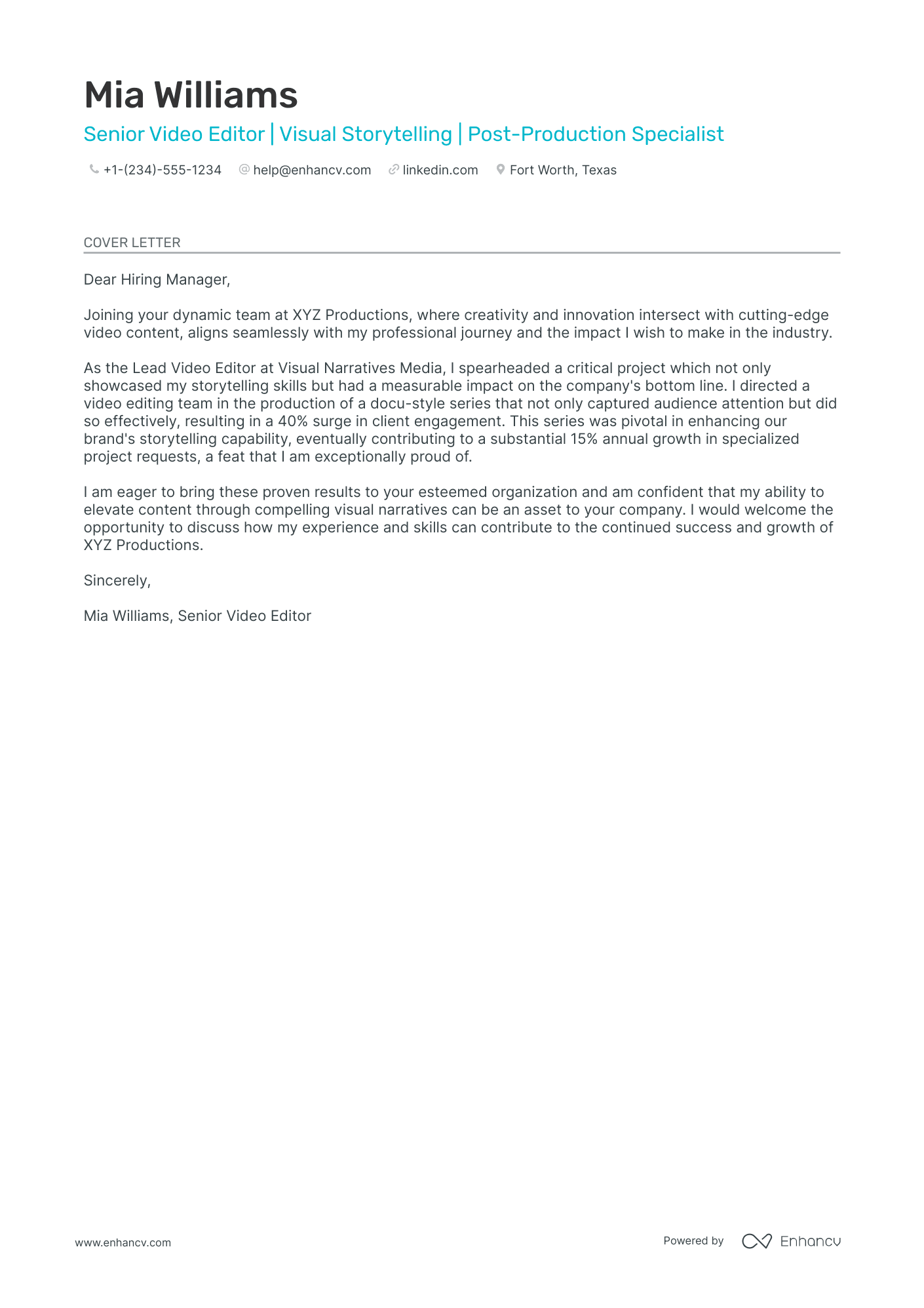 15 Professional Freelancer Cover Letter Examples and Template for 2026 ...