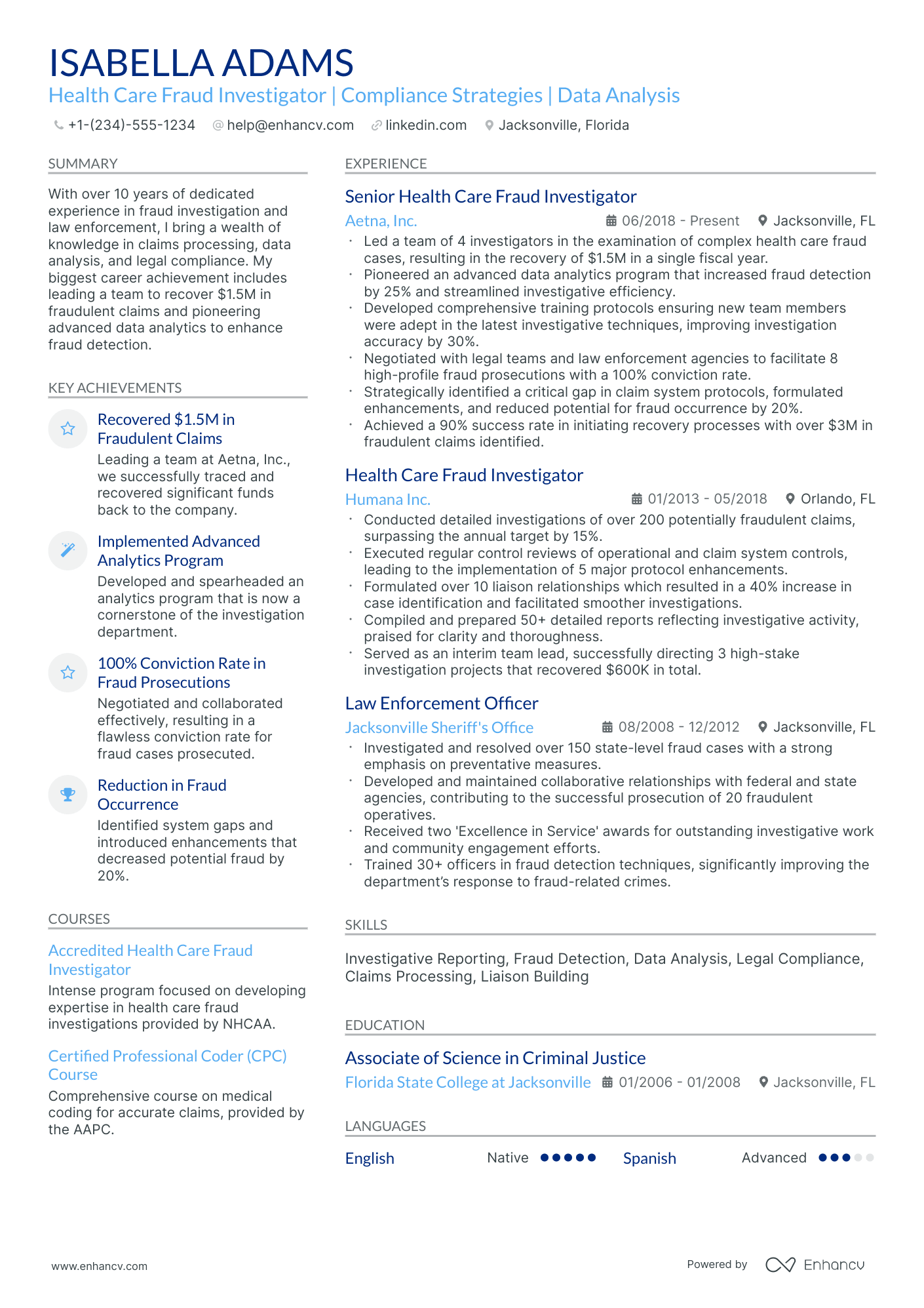 10 Fraud Investigator Resume Examples & Guide for 2026