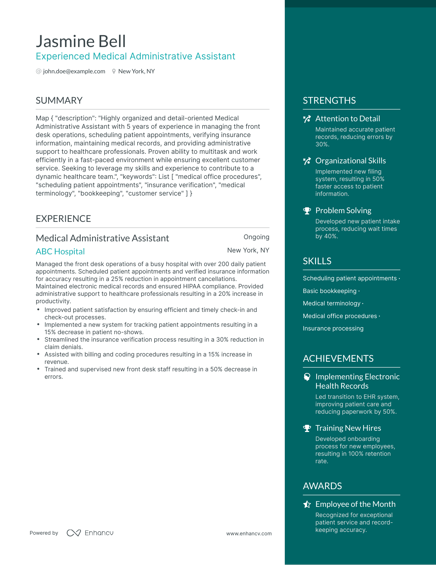 5 Medical Administrative Assistant Resume Examples & Guide for 2023