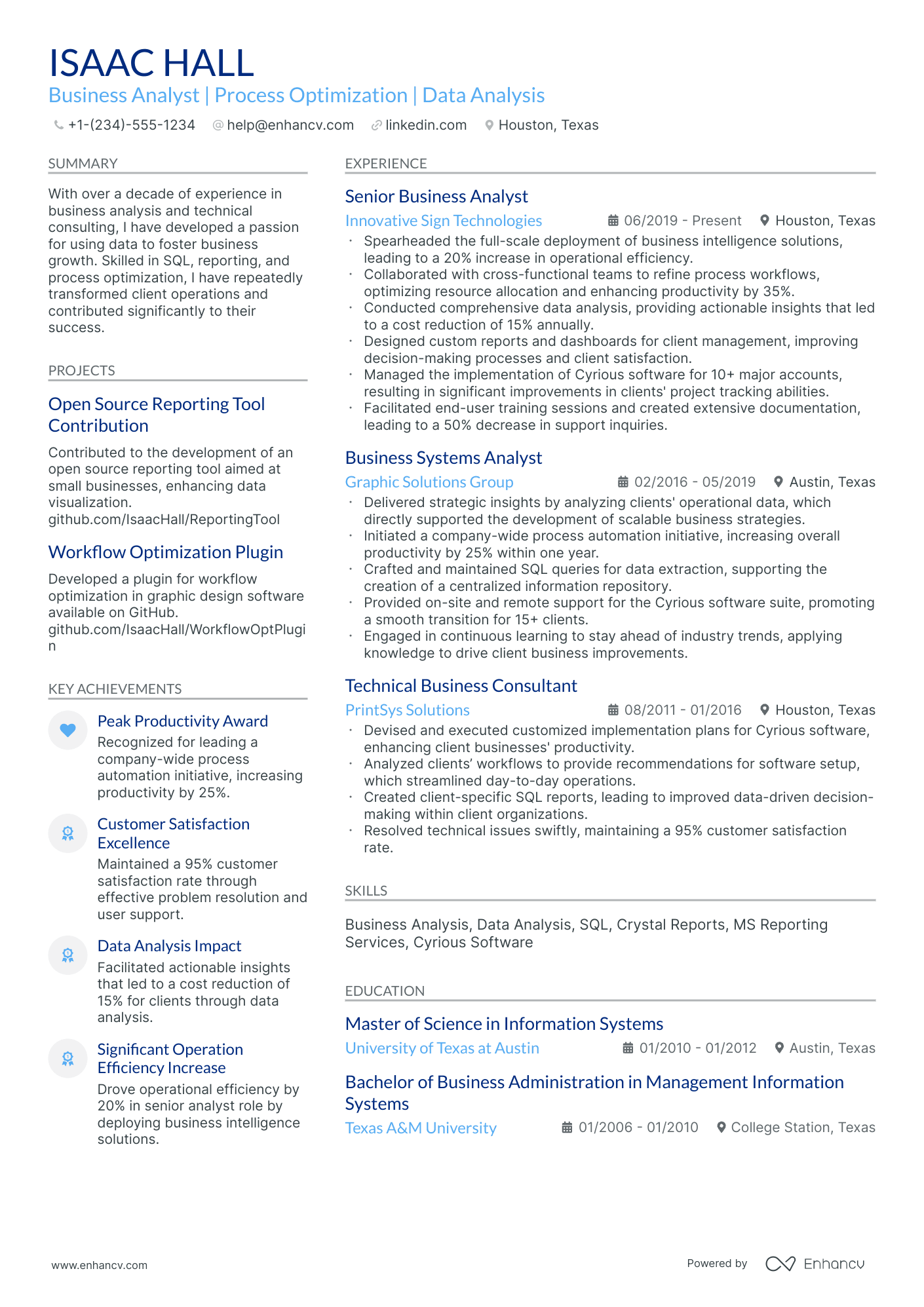 10 Software Business Analyst Resume Examples & Guide for 2026