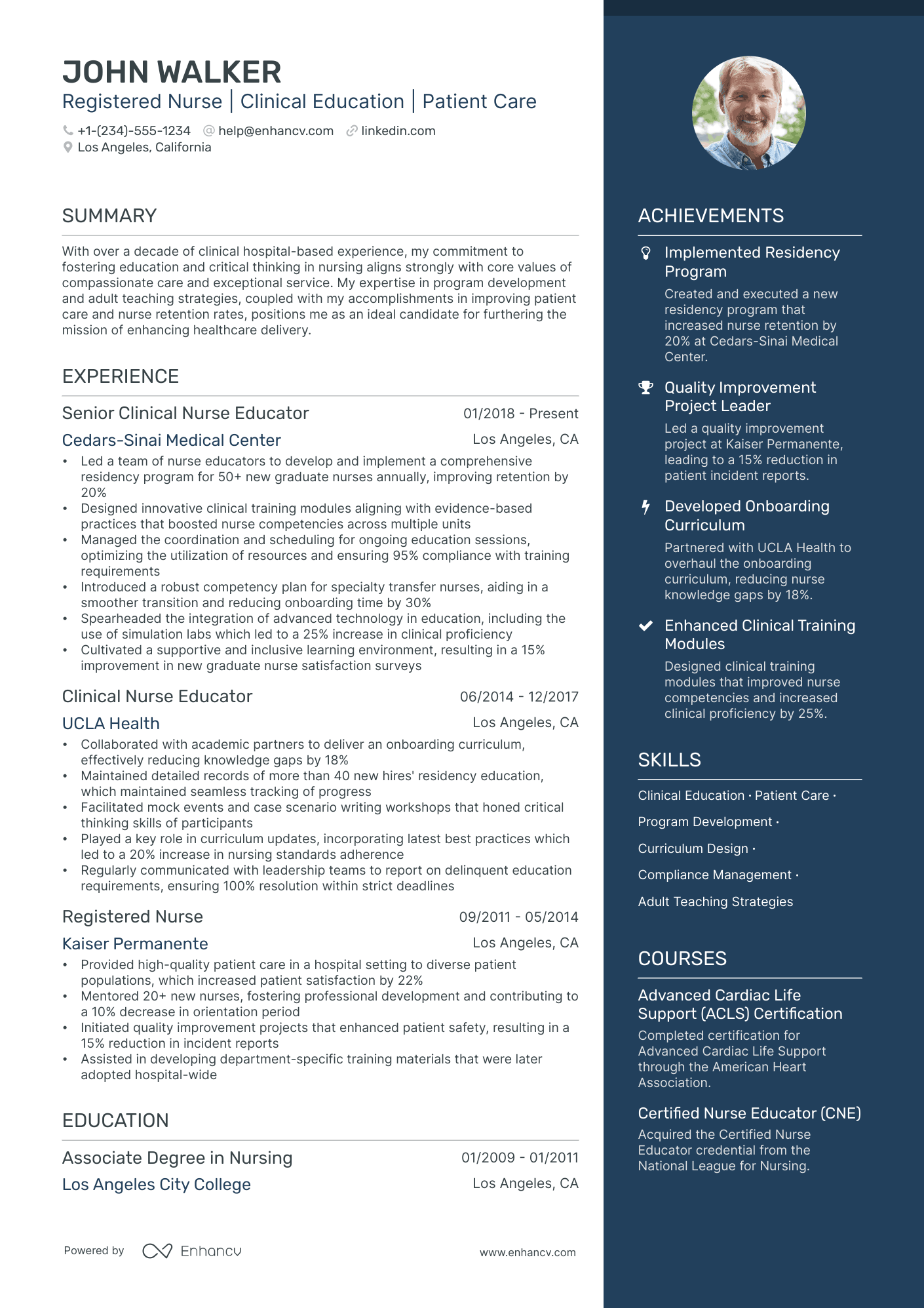 5 Nurse Educator Resume Examples & Guide for 2024