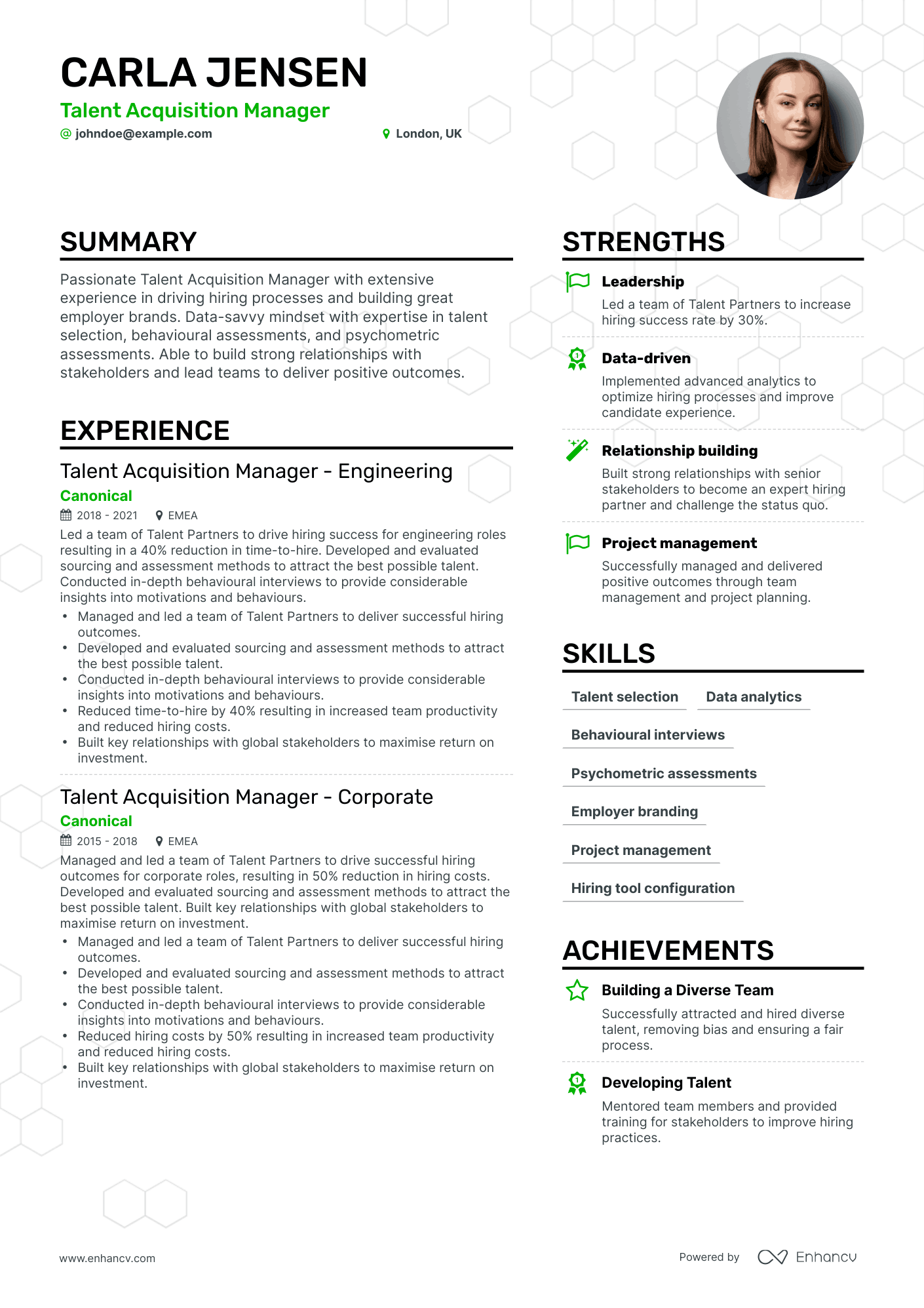 5 Talent Acquisition Manager Resume Examples & Guide for 2023