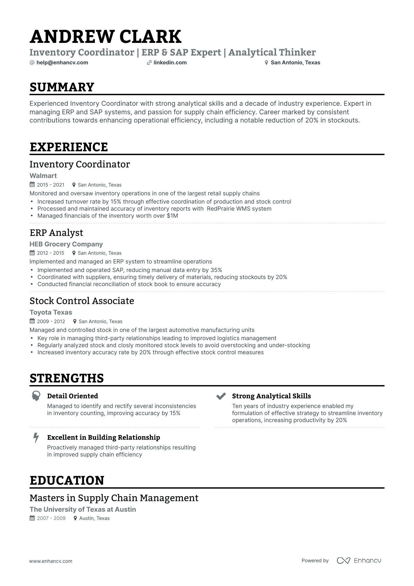 5 Inventory Coordinator Resume Examples And Guide For 2024