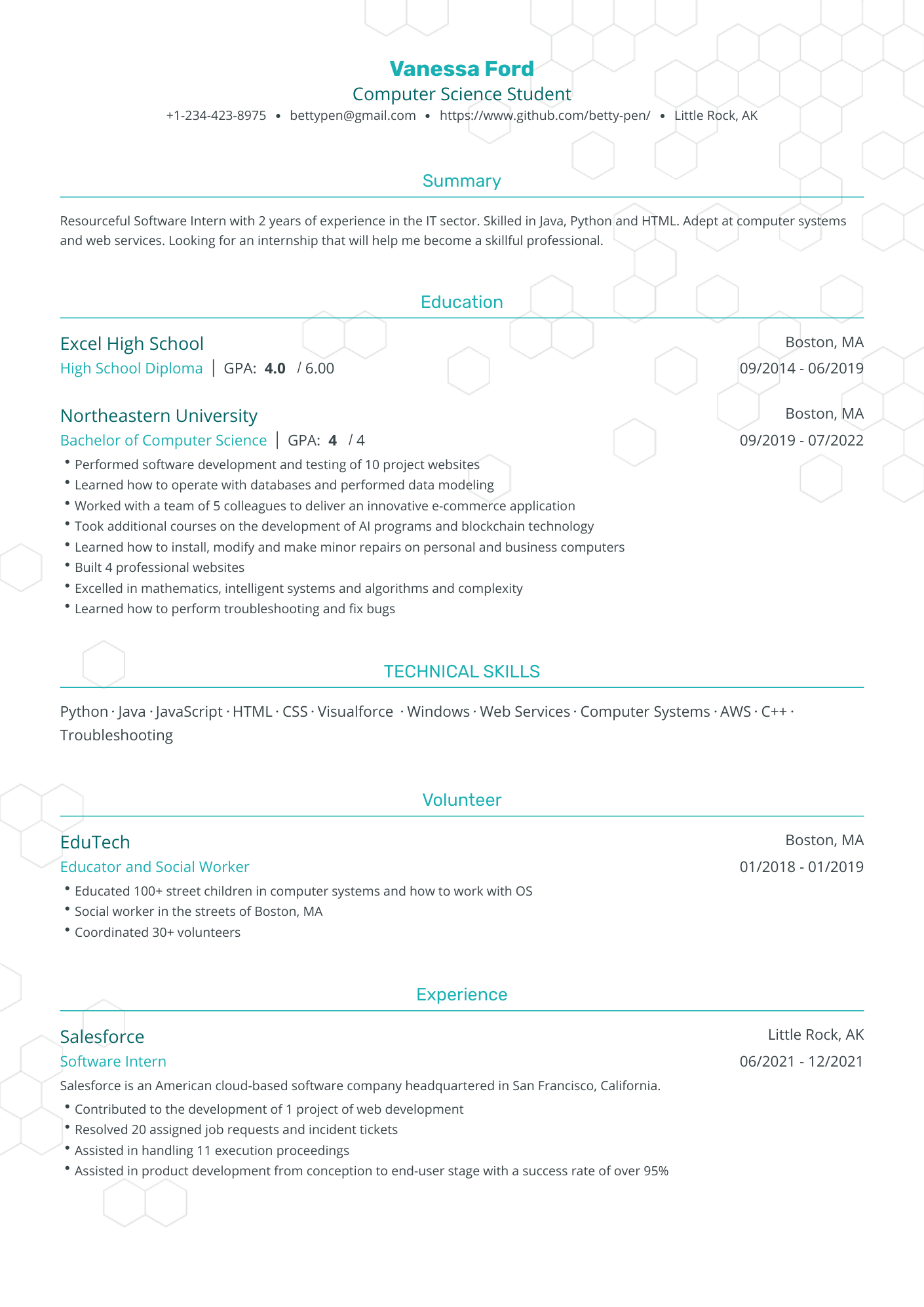 4 College Student Resume Examples & Guide for 2023 (Layout, Skills ...
