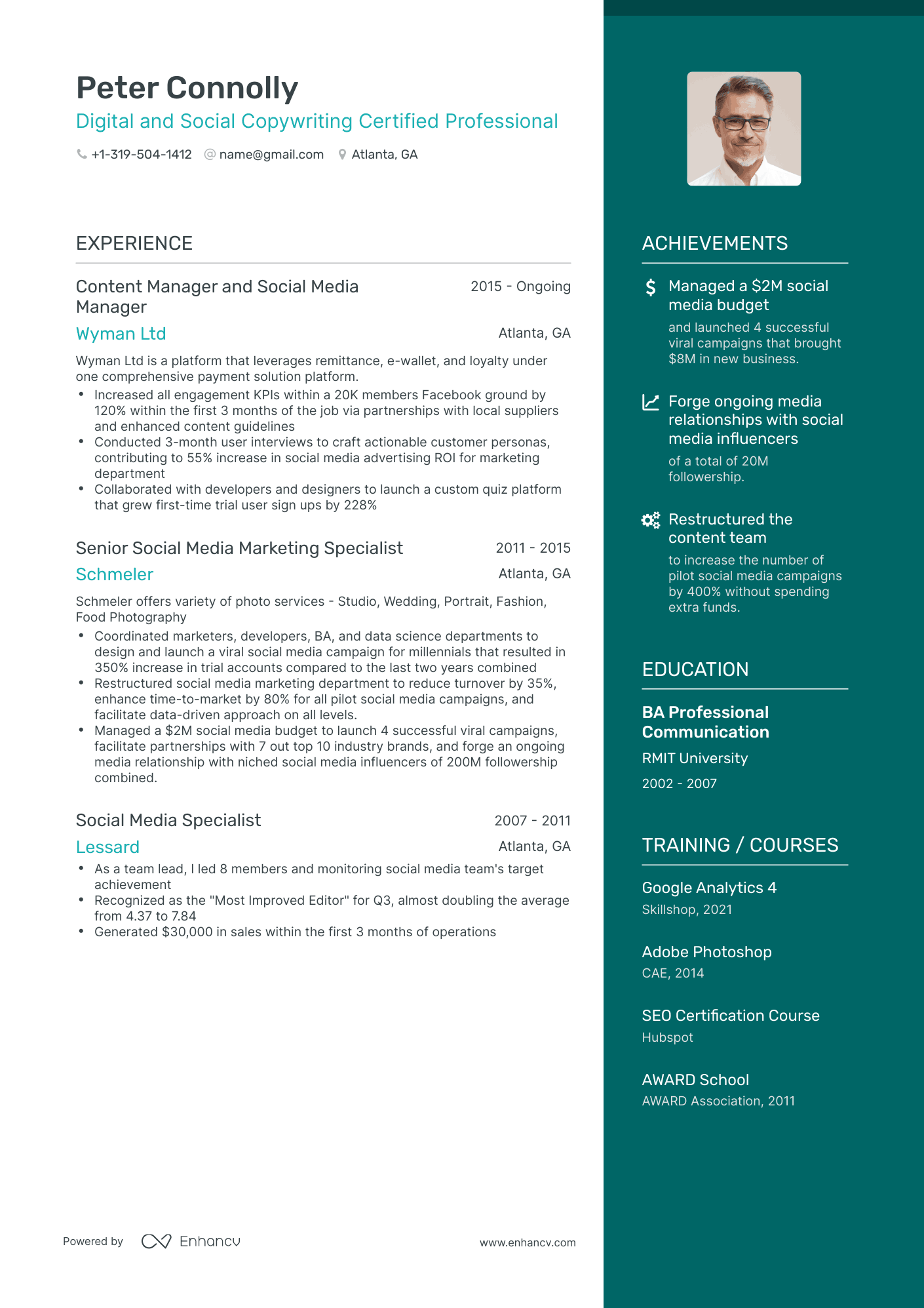 Social Media Manager Resume Examples & Guide for 2023 (Layout, Skills ...