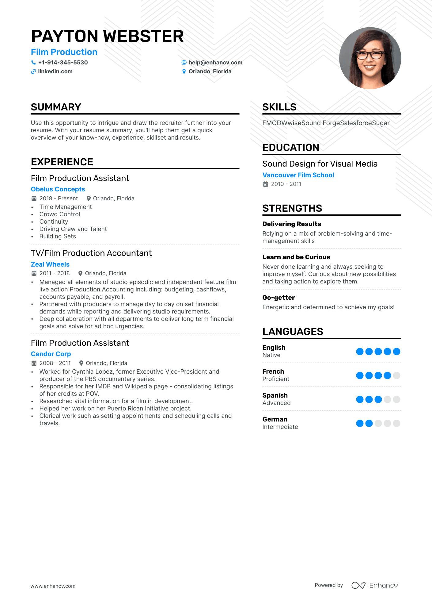 8 Filmmaker Resume Examples & Guide for 2024