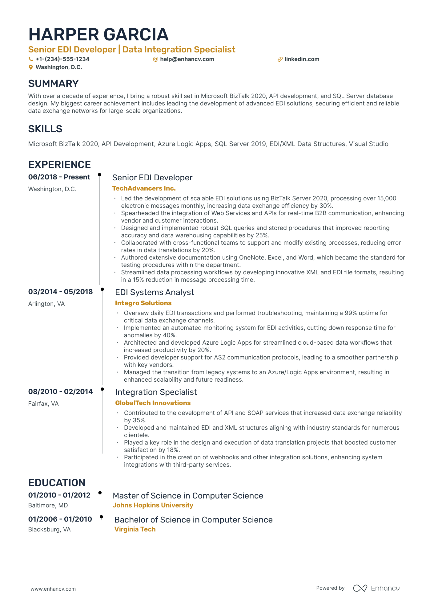 10 EDI Developer Resume Examples & Guide for 2026