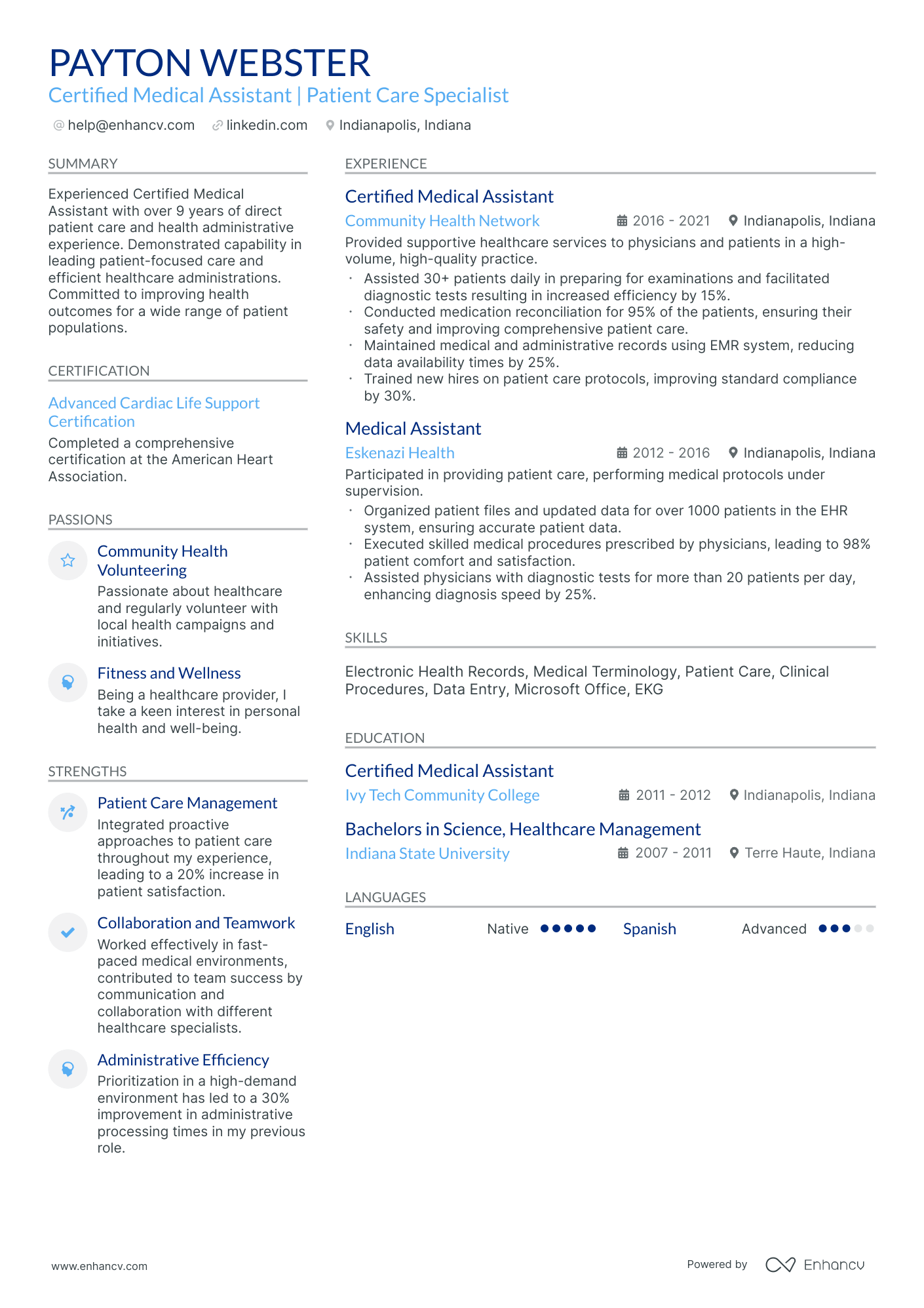 10 Certified Medical Assistant Resume Examples & Guide for 2026