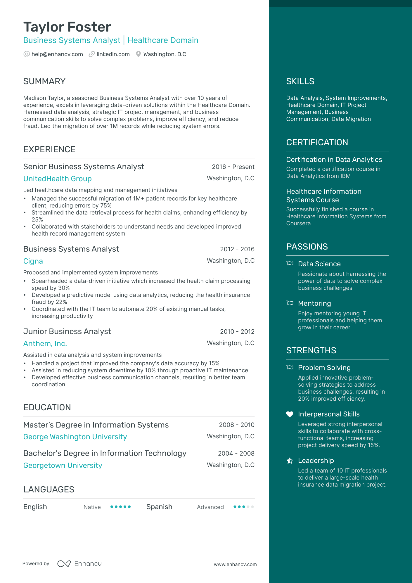 10 Business System Analyst Resume Examples & Guide for 2025